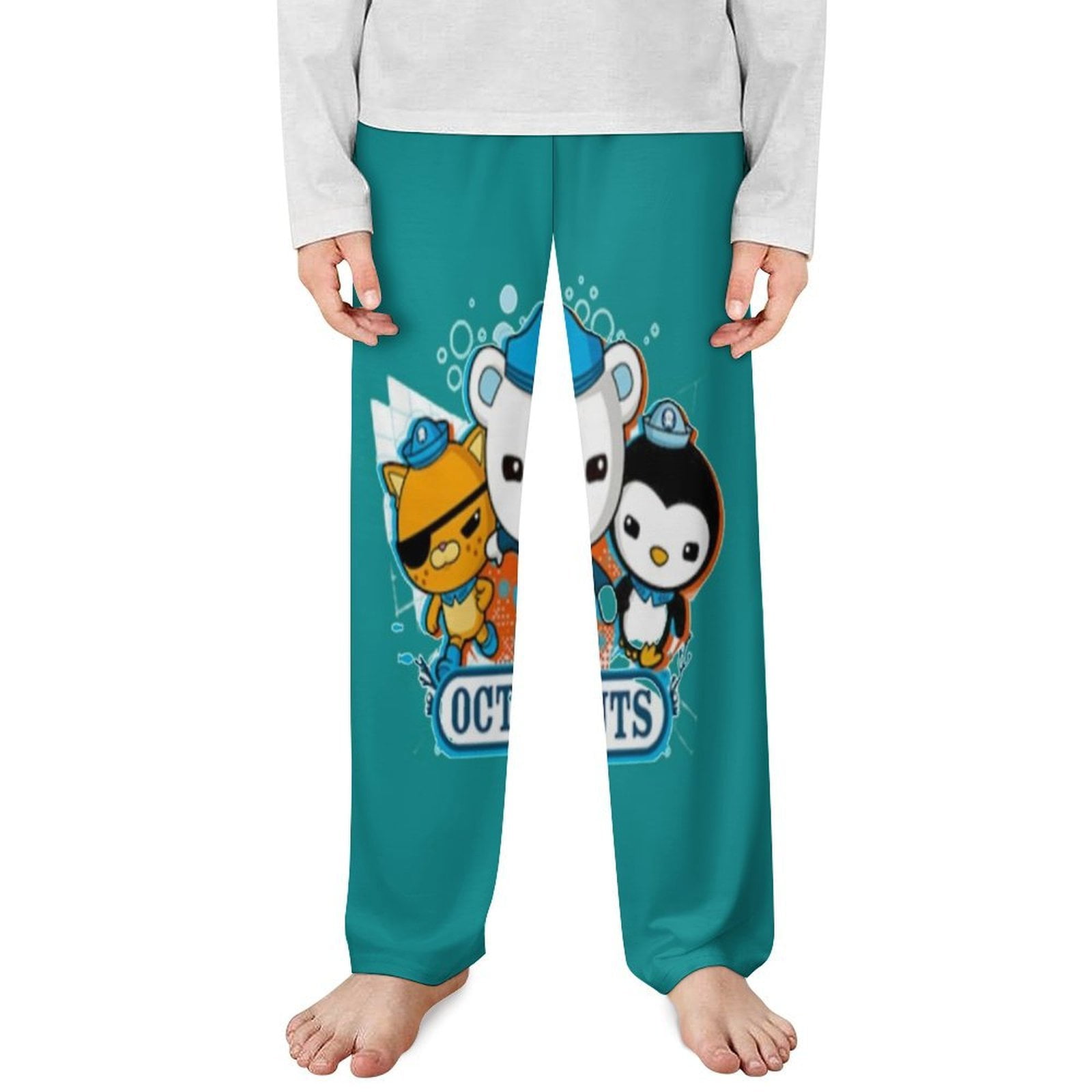 Octo-Naut Pajama Pants Cartoon Casual Lounge PJ Bottoms with Pockets ...