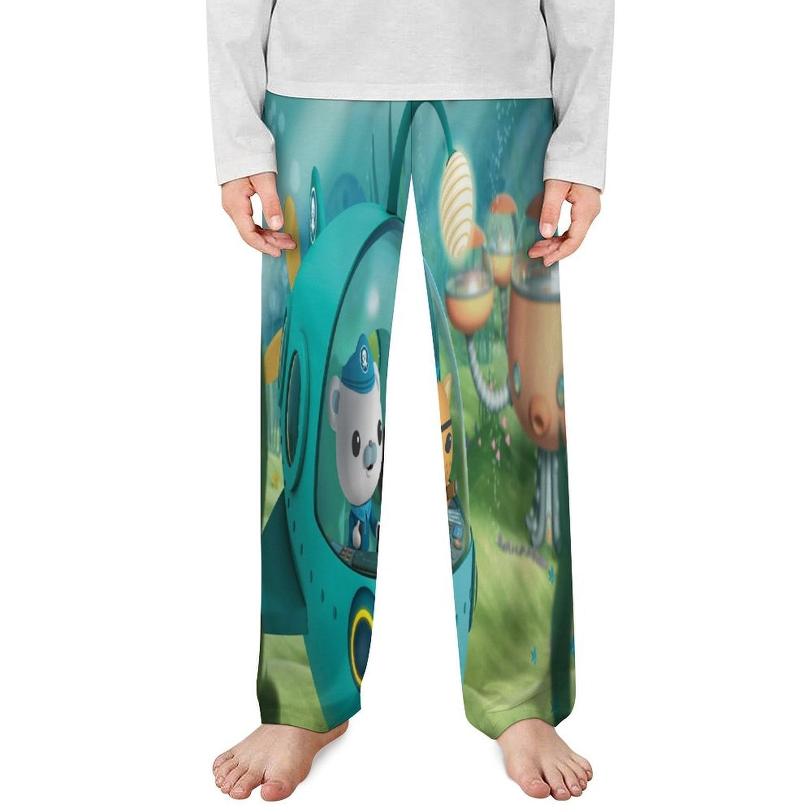 Octo-Naut Pajama Pants Cartoon Casual Lounge PJ Bottoms with Pockets ...