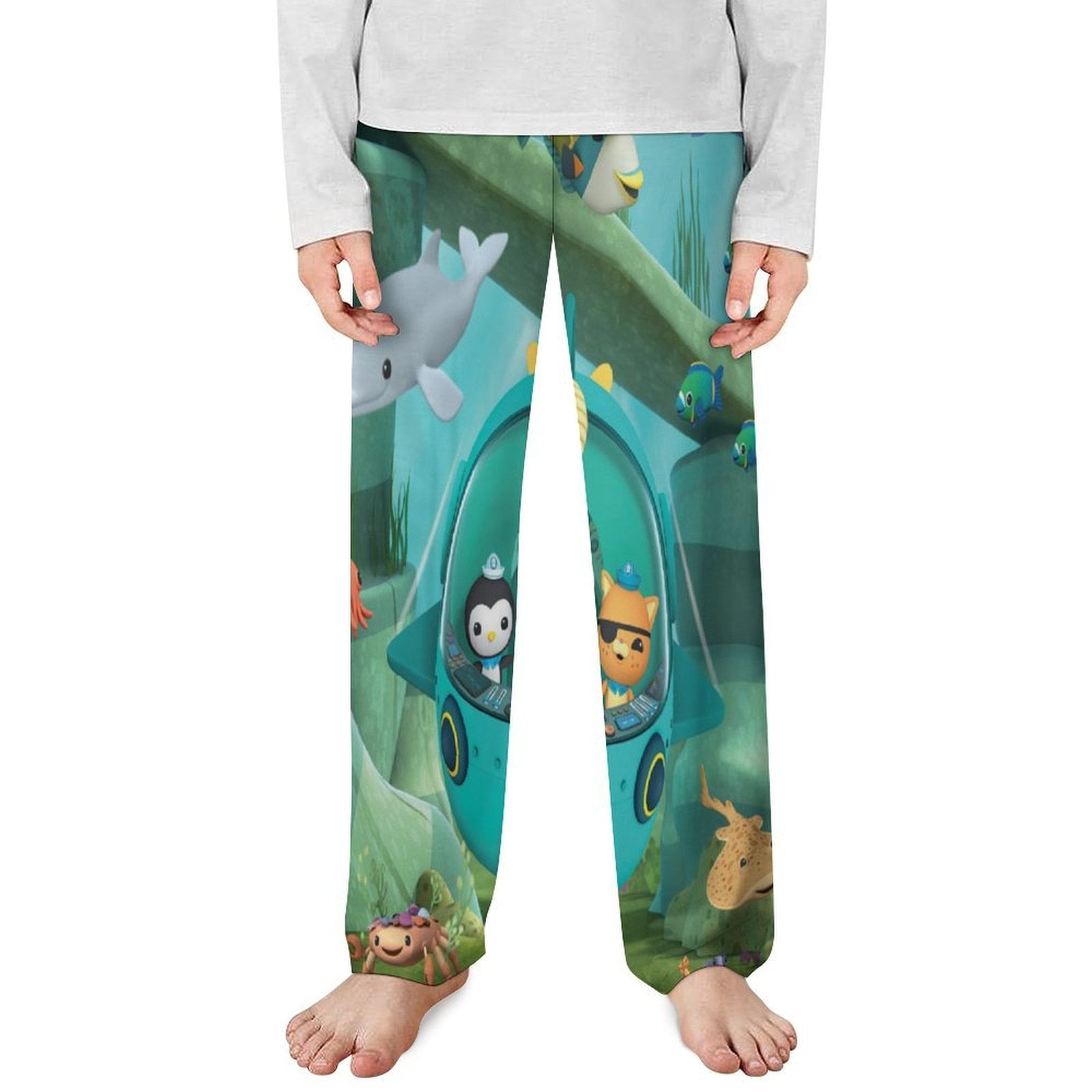 Octo-Naut Pajama Pants Cartoon Casual Lounge PJ Bottoms with Pockets ...
