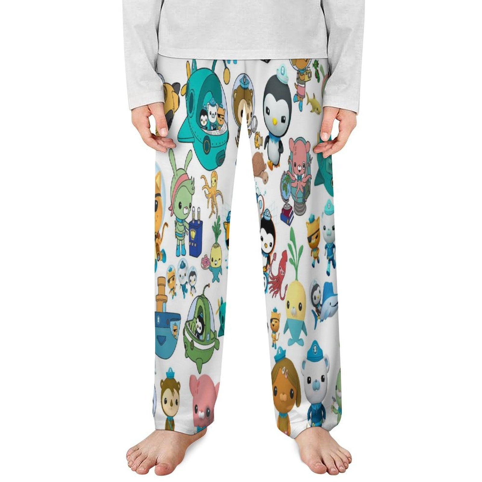 Octo-Naut Pajama Pants Cartoon Casual Lounge PJ Bottoms with Pockets ...