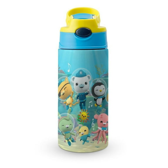 Octo-Naut Water Bottle with Straw Lid Vacuum Insulated Stainless Steel ...