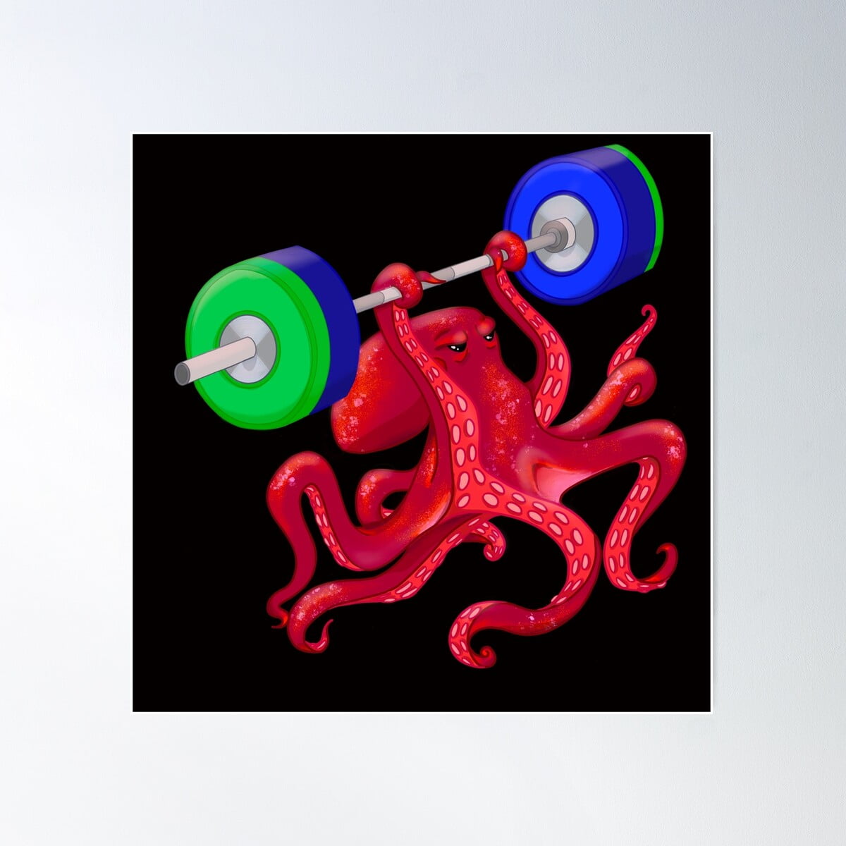Octo Oly Lift Poster Wall Art, Modern Wall Decor For Living Room ...