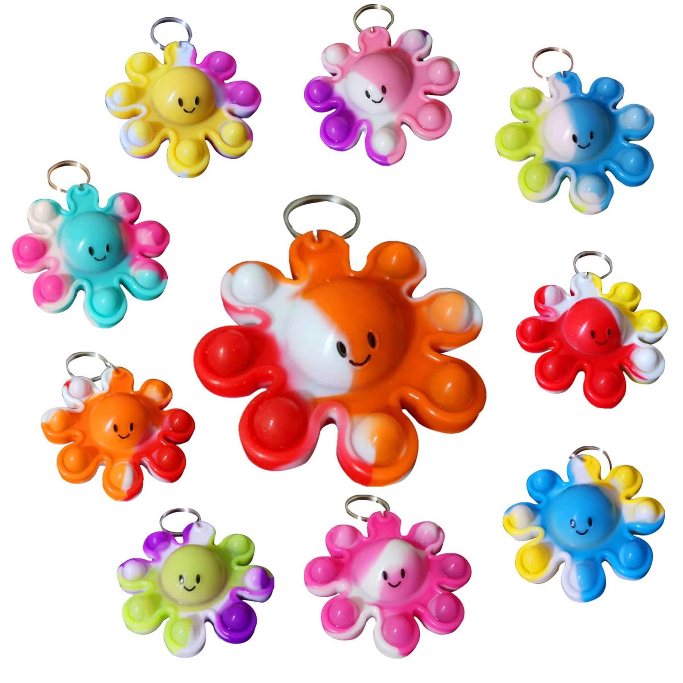 OctoFun Mini Fidget Toy Pack - Assorted Summer Gift for Kids, Students ...