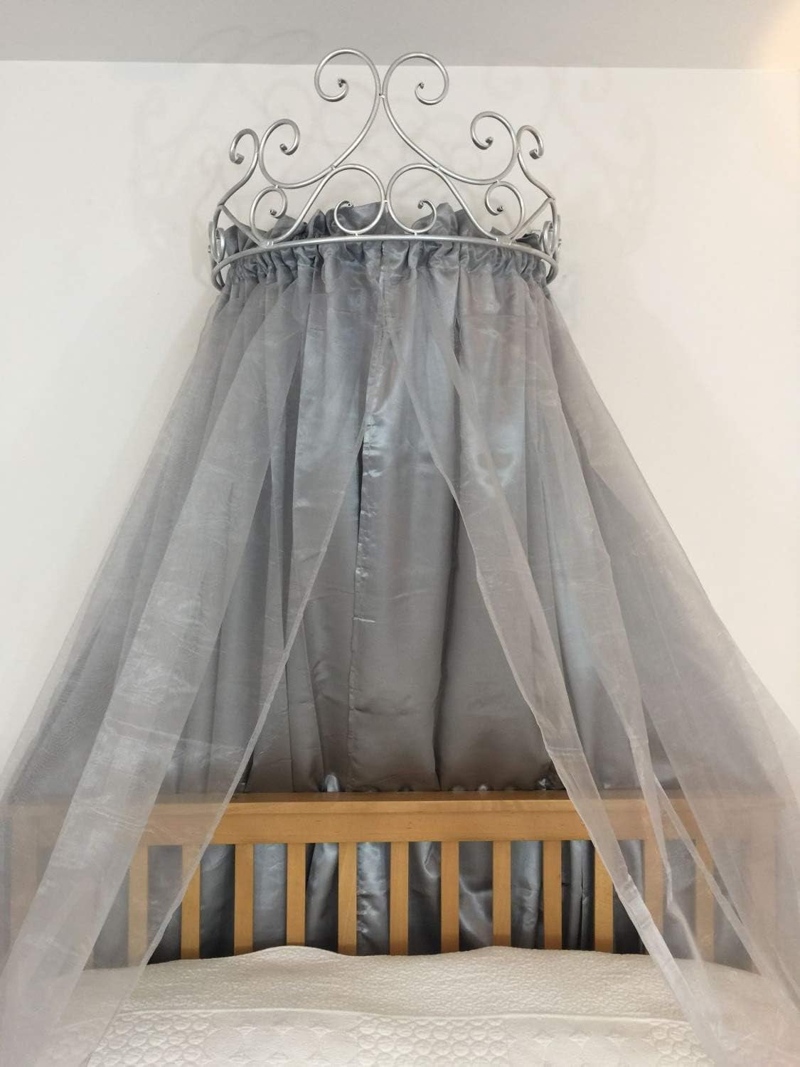 OctoRose Metal Wall Teester Bed Crown Canopy - Antique Crown Wall Decor ...