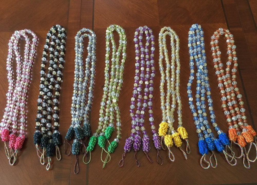 OctoRose Set of Two Beads Tiebacks for Window Curtain Drapes, Bed ...