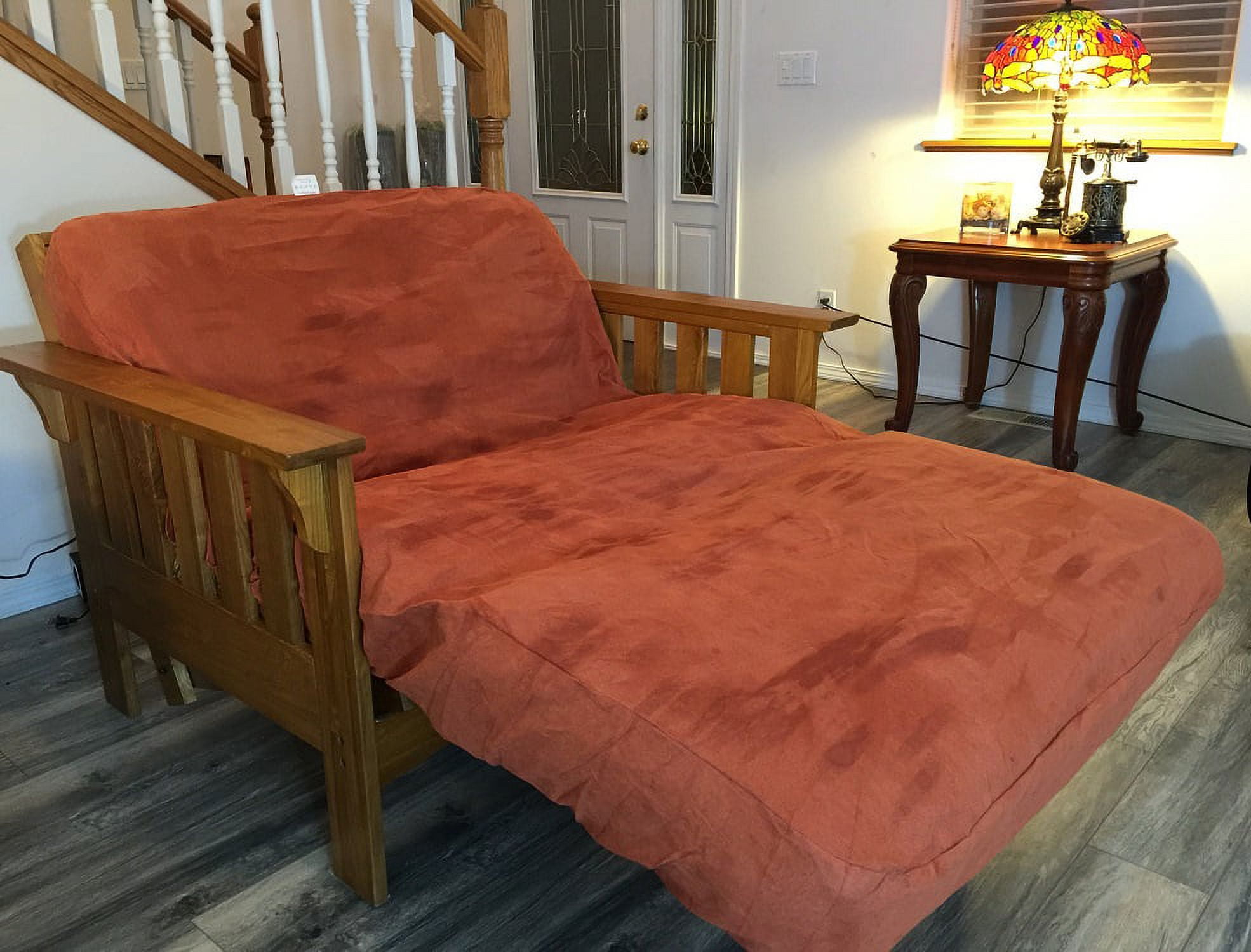 OctoRose Twin Size 39x75x8inch 3 Side Zipper Classic Soft Micro Suede ...