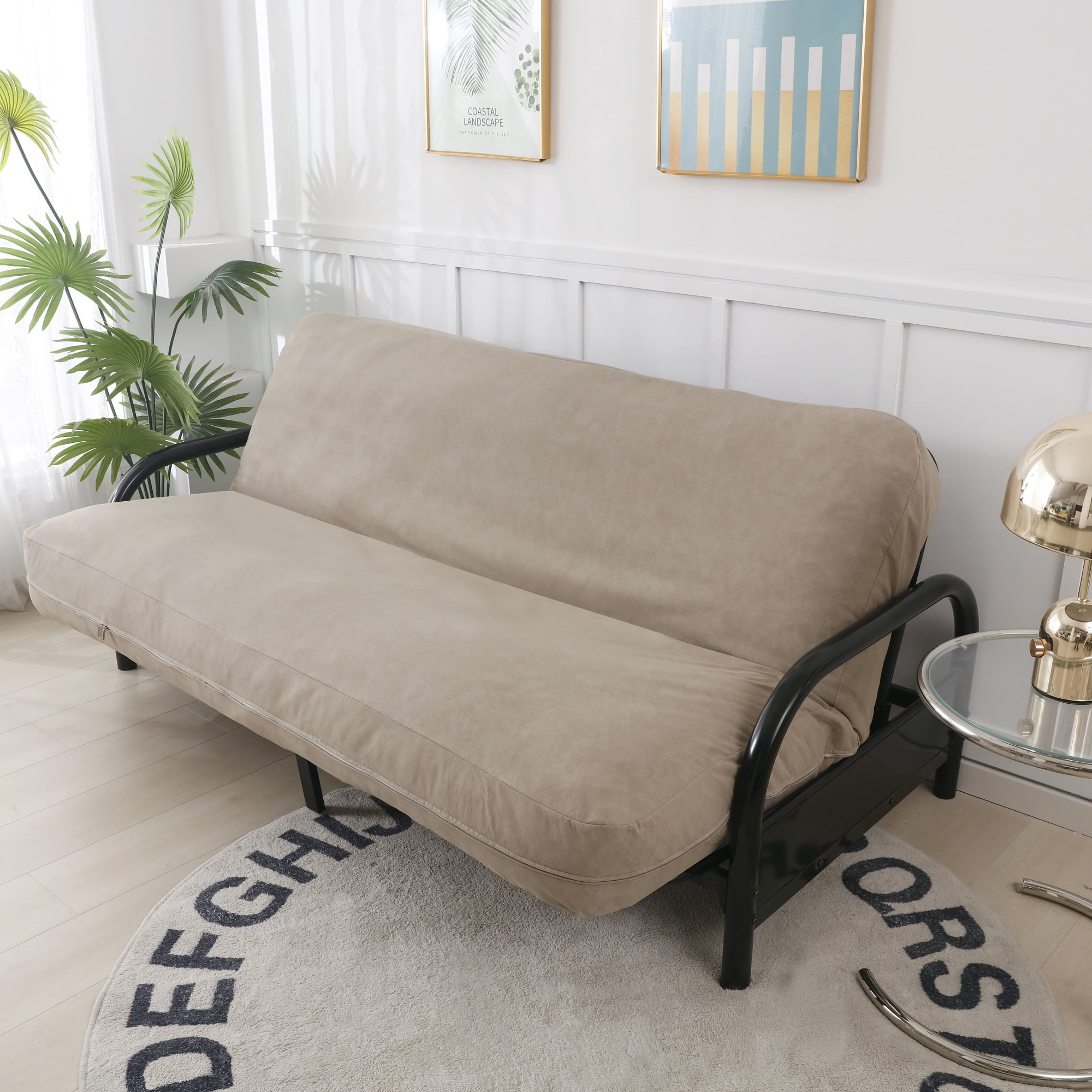 OctoRose Twin Size 39x75x8inch 3 Side Zipper Waterproof Micro Suede ...