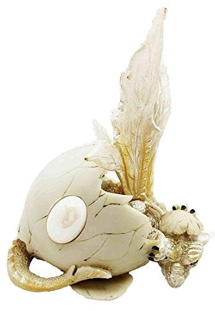 October Birthstone Dragon Egg Statue Opal Gem Birthday Dragon Hatchling ...