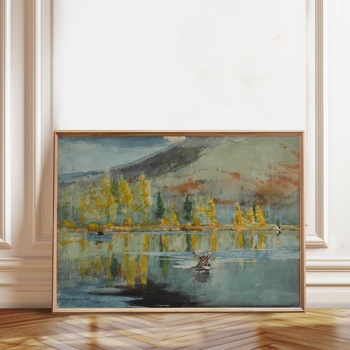 An October Day By Winslow Homer Painting October Decor Autumn Poster ...