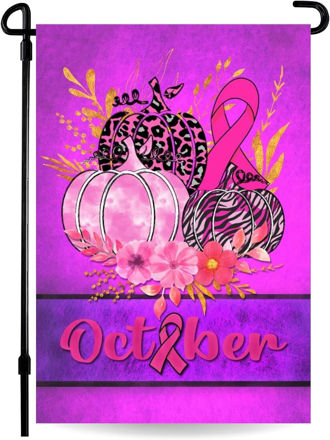 October Garden Flag - 28x40 inch Seasonal October Yard Decor for ...