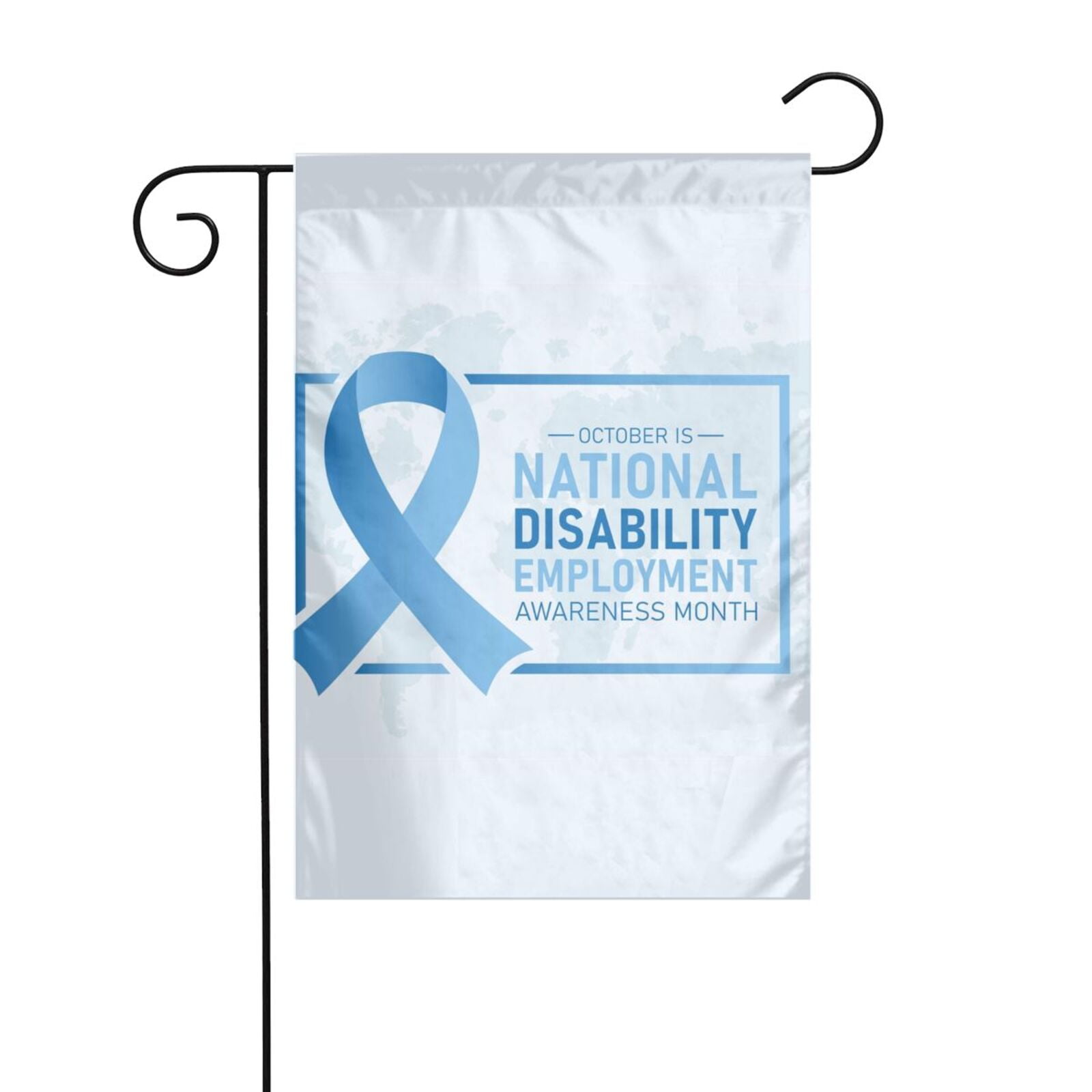 October Is Adhd Awareness Month Orange Ribbon Garden Flag Double Sided ...