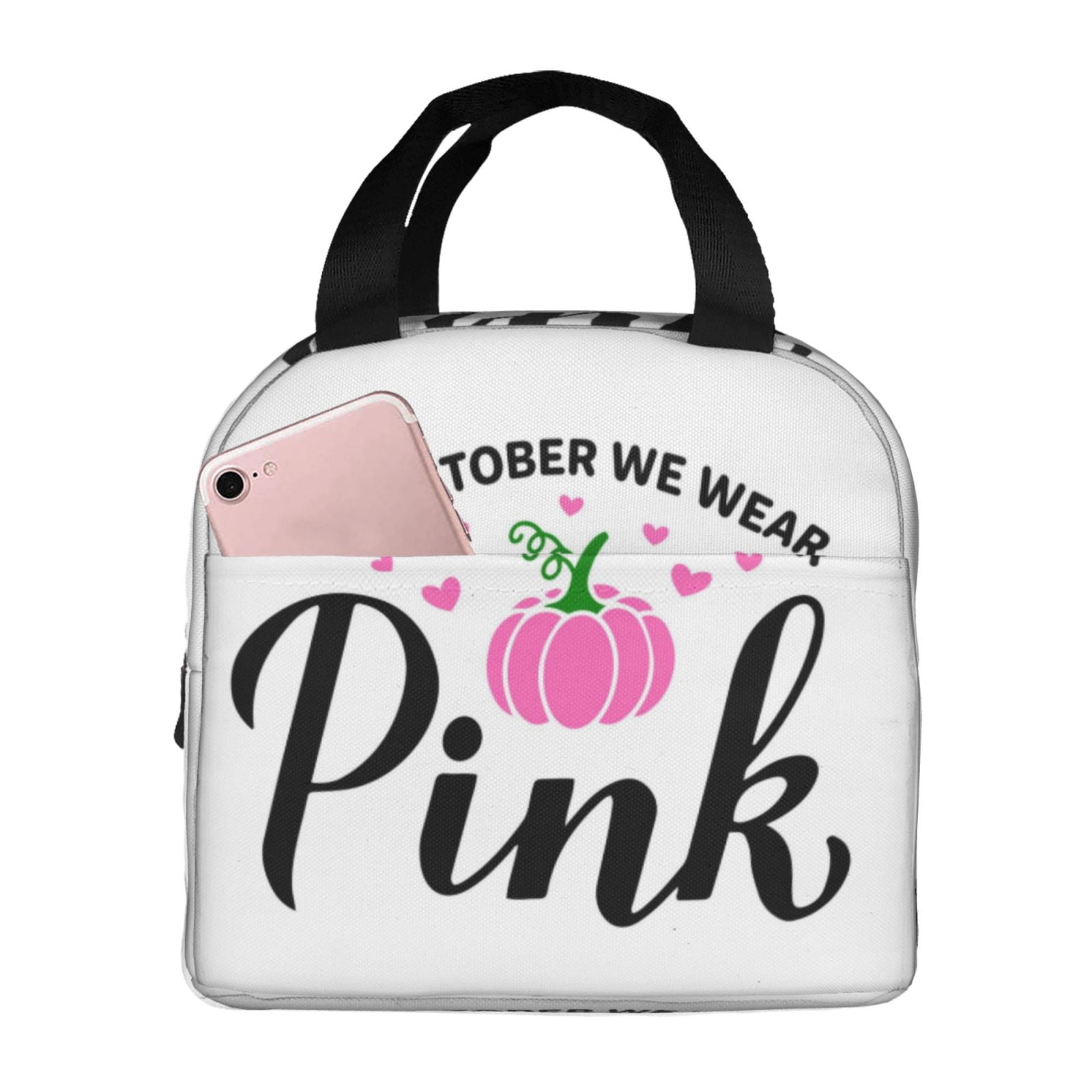 October Is Breast Cancer Awareness Month Pink Ribbon Lunch Bag ...