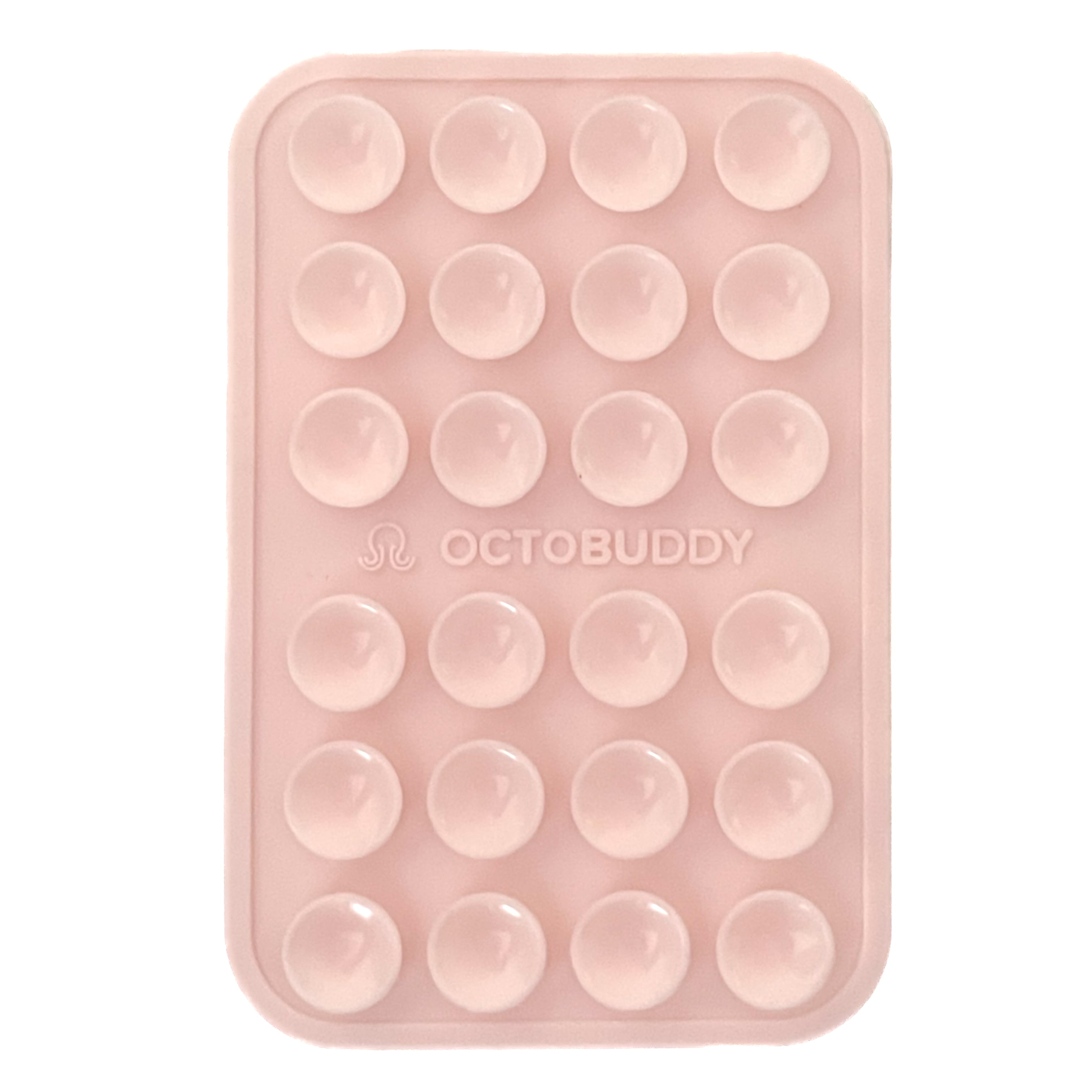 Octobuddy Silicone Suction Phone Case, Adhesive Mount, Chalk Pink ...