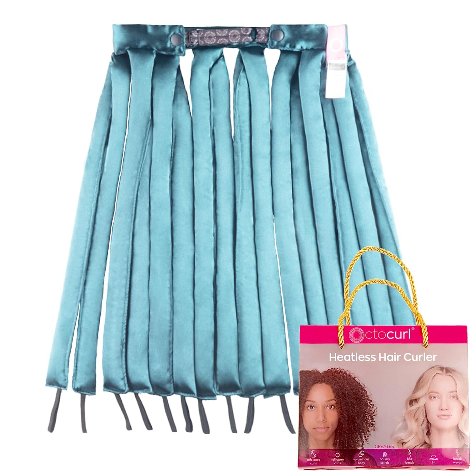 Octocurl Satin Hair Curlers to Sleep In - Heatless Curlers for ...