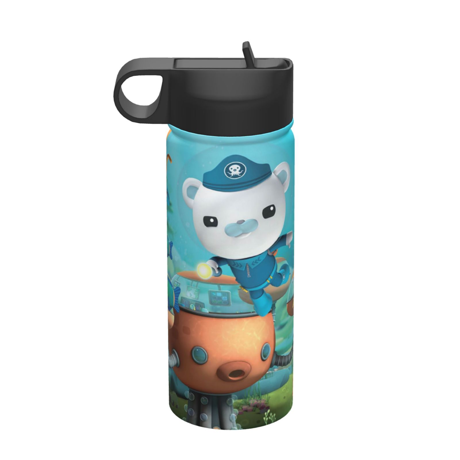 Octonauts 18 Oz Insulated Water Bottle, Reusable Stainless Steel Metal ...
