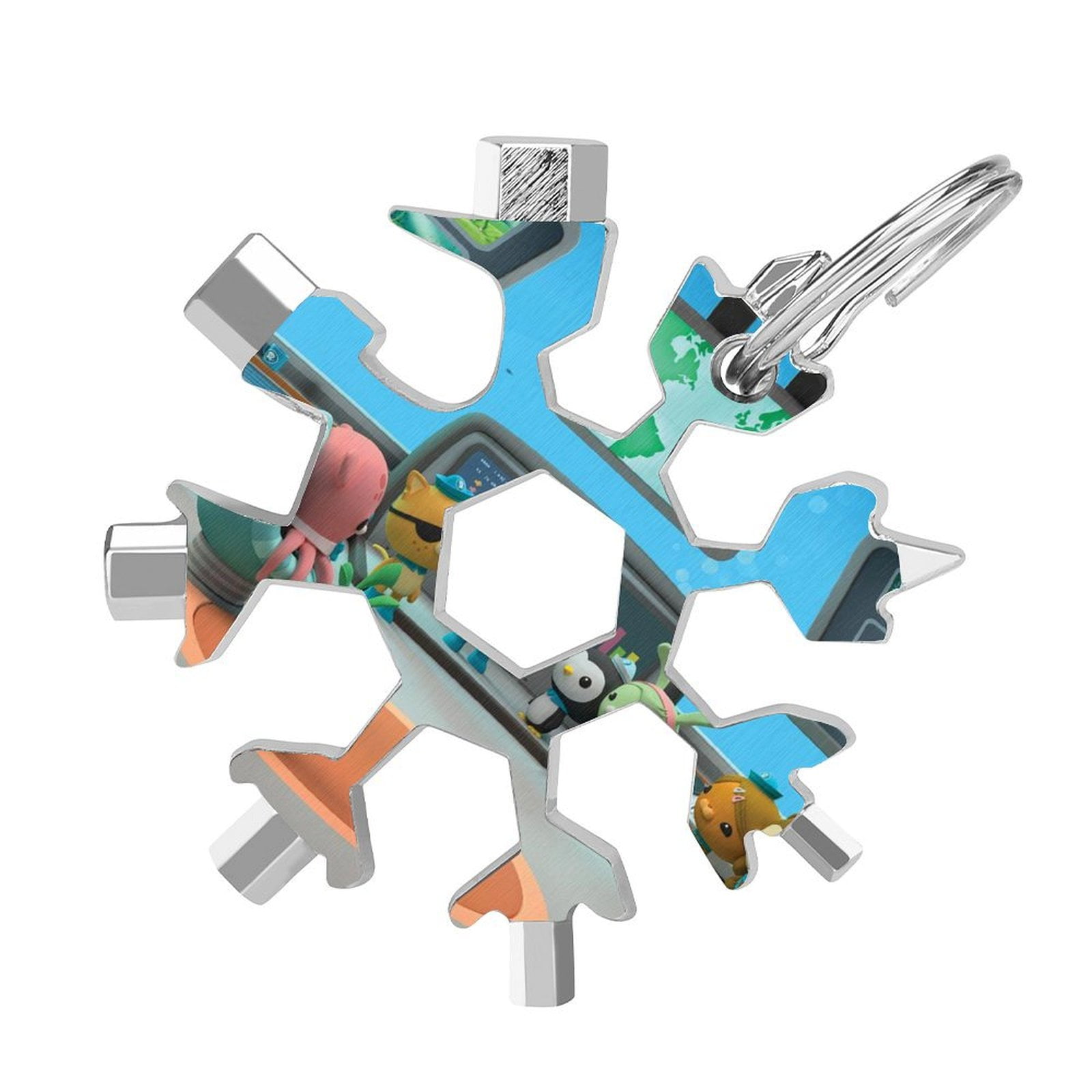 Octonauts 19-in-1 Snowflake Multi Tool, Bottle Opener/Flat Phillips Screwdriver Kit/Wrench ...