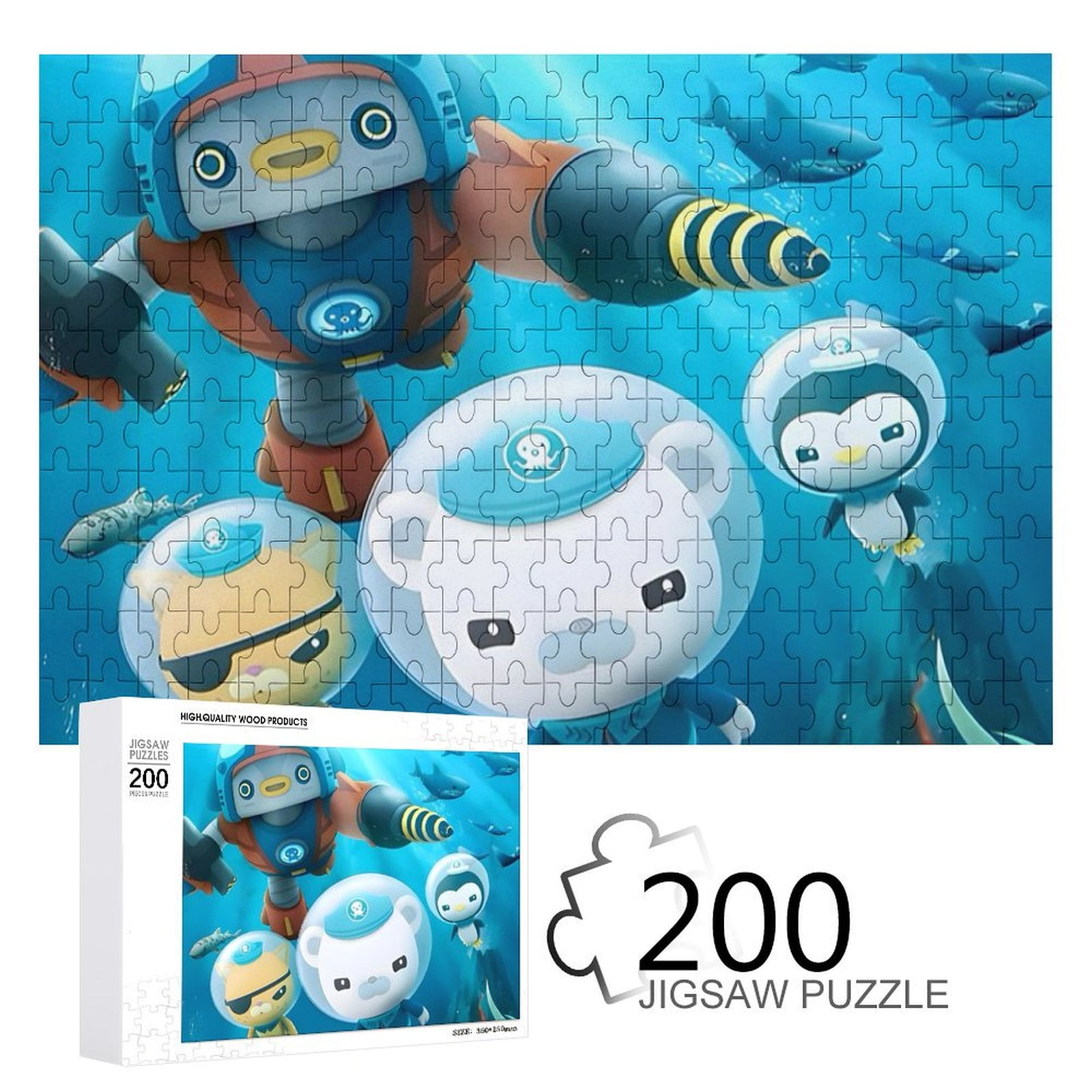 Octonauts 200 PCS Puzzle for Adults - Jigsaw Puzzle for Kids Boys Girls ...