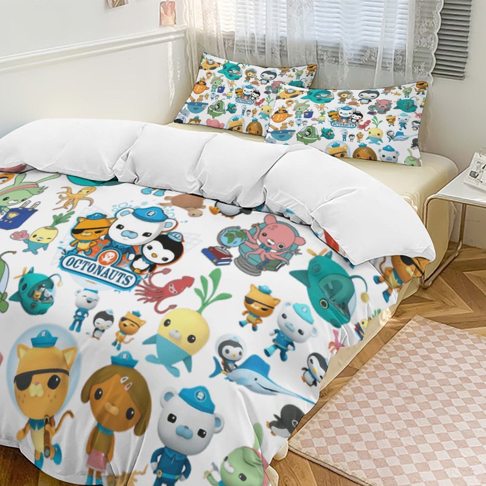 The Octonauts 3 Piece Bedding Set Cartoon Comforter Set Cute Duvet ...