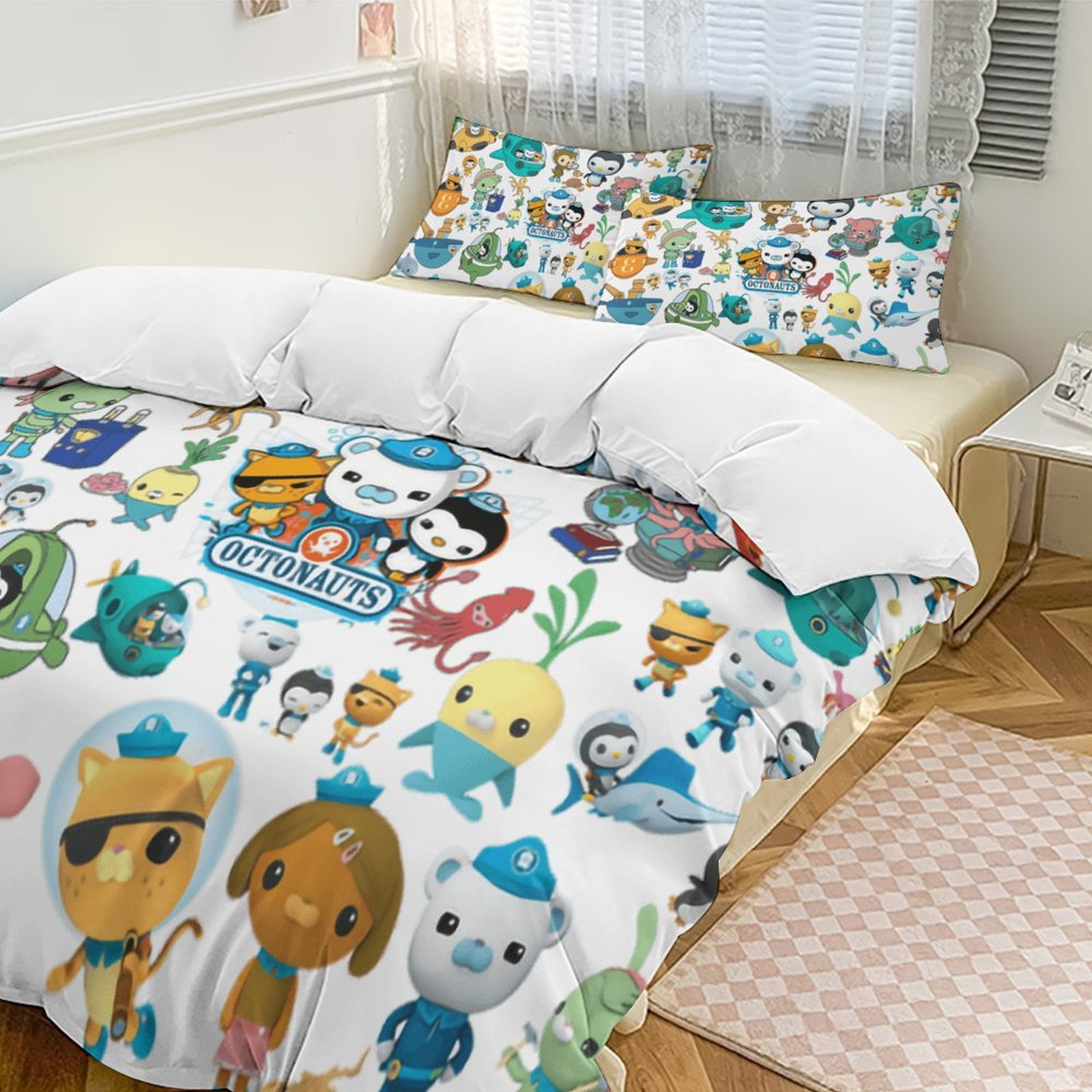 The Octonauts 3 Piece Bedding Set Cartoon Comforter Set Cute Duvet ...