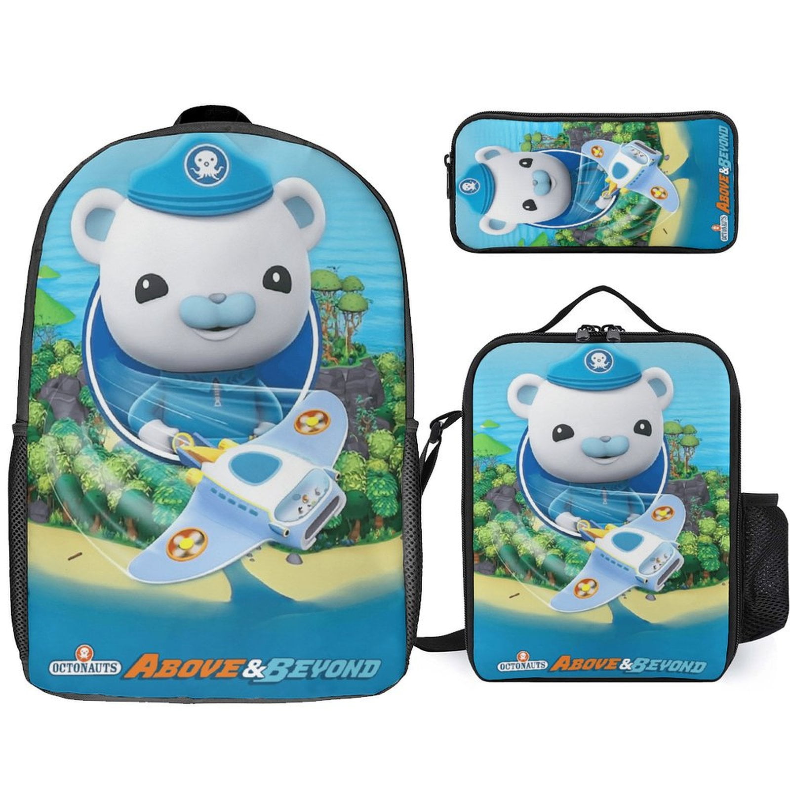 Octonauts 3Pcs Backpacks Sets Book Bag with Lunch Bag And Pencil Case ...