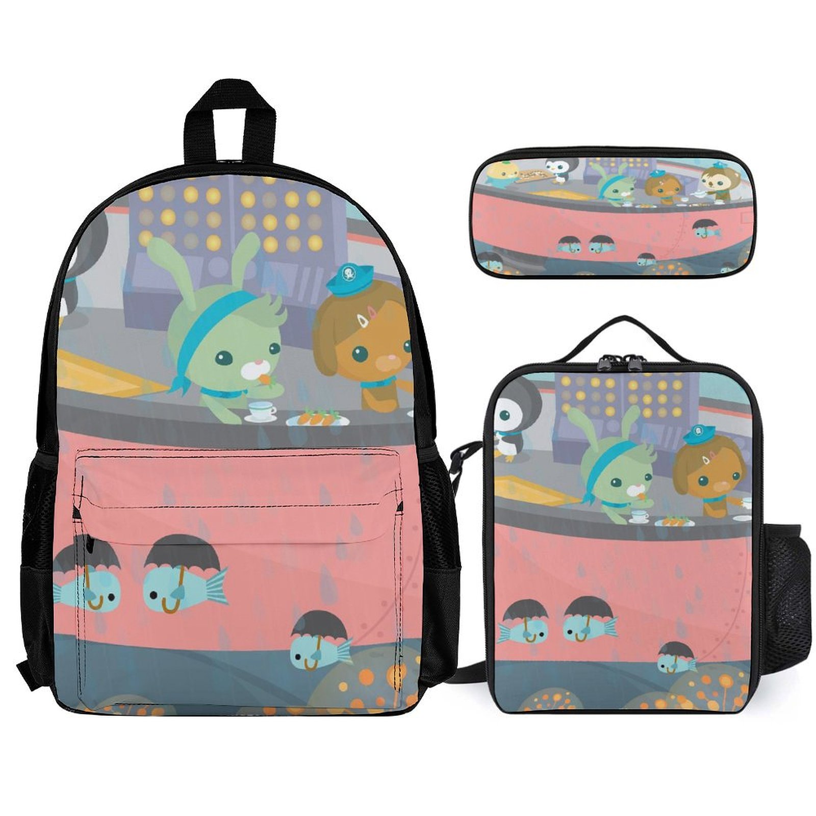 Octonauts 3Pcs Backpacks Sets Bookbag with Lunch Bag And Pencil Case ...