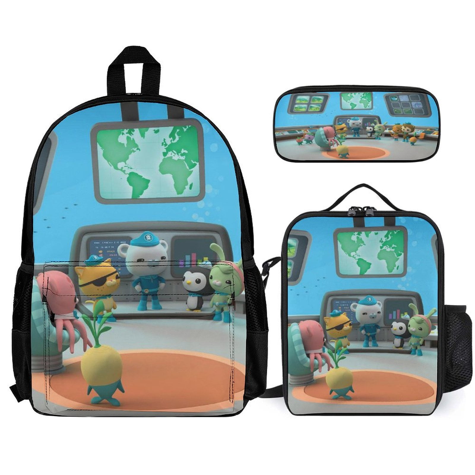 Octonauts 3Pcs Backpacks Sets Bookbag with Lunch Bag And Pencil Case ...