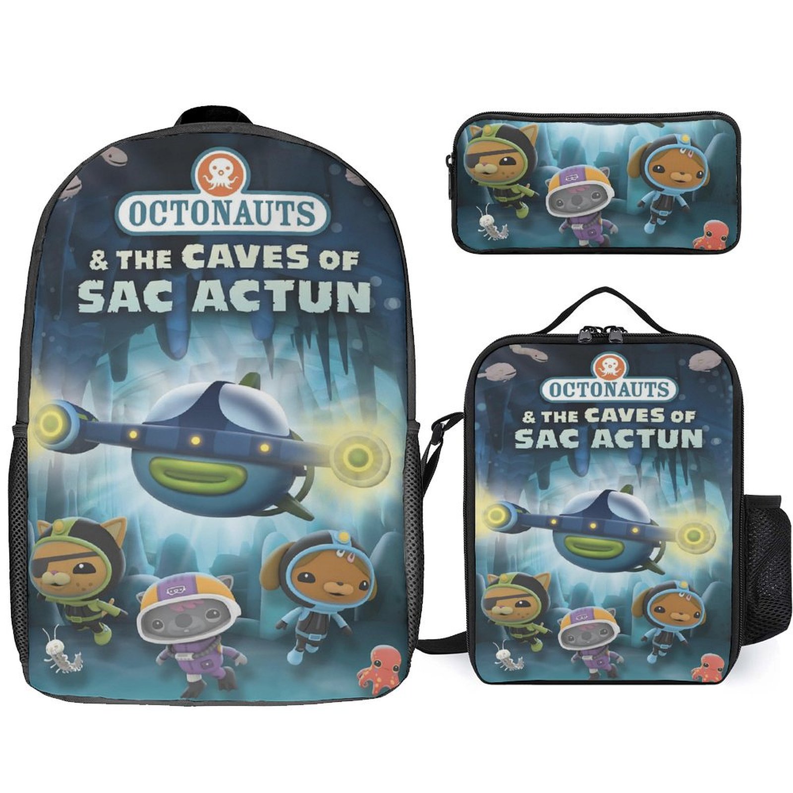 Octonauts 3Pcs Backpacks Sets Bookbag with Lunch Bag And Pencil Case ...