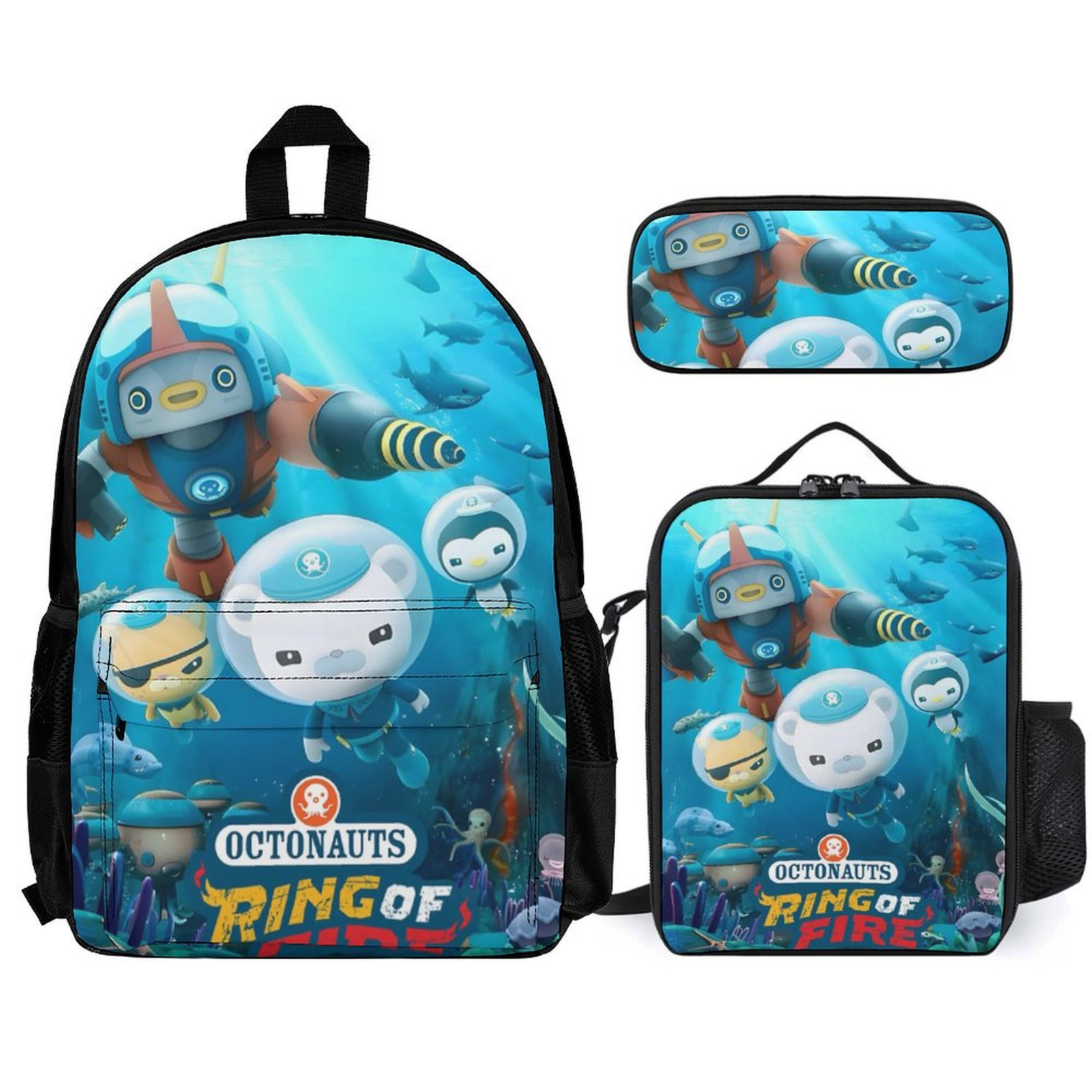 Octonauts 3Pcs BookBag Backpacks Sets with Lunch Bag And Pencil Case ...