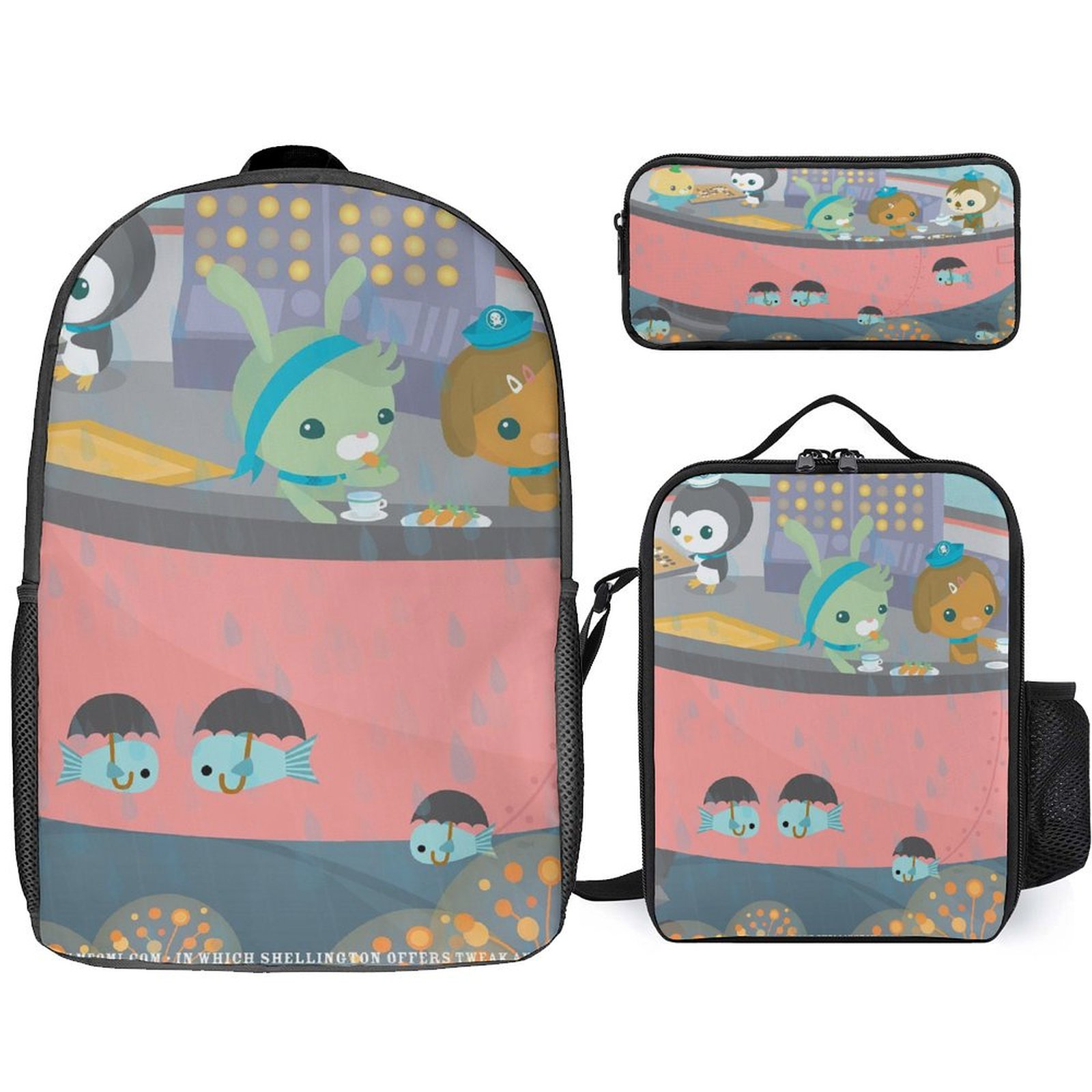 Octonauts 3Pcs BookBag Backpacks Sets with Lunch Bag And Pencil Case ...