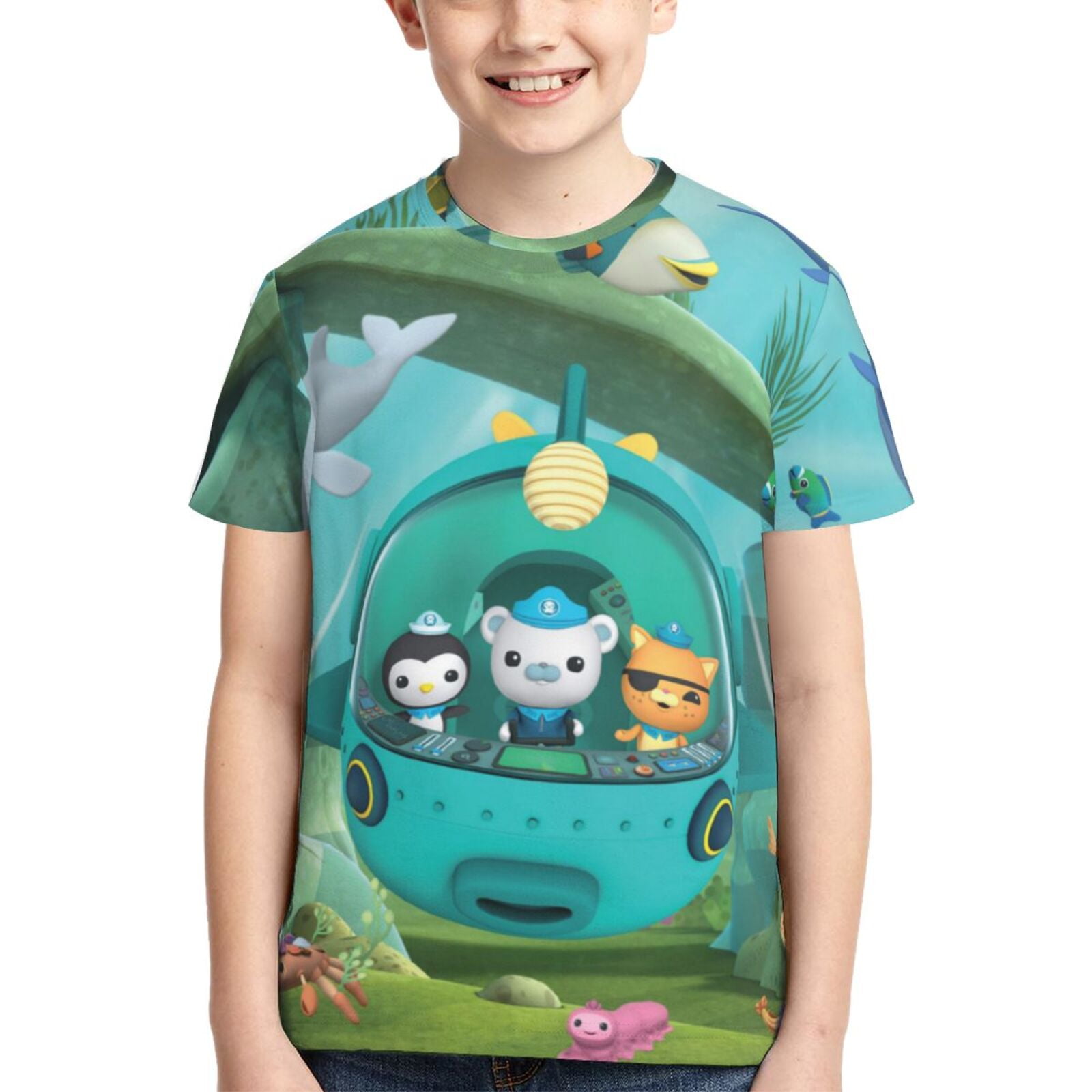Octonauts 3d Printed T-Shirt Short Sleeve Tees Shirt For Boys Girls ...