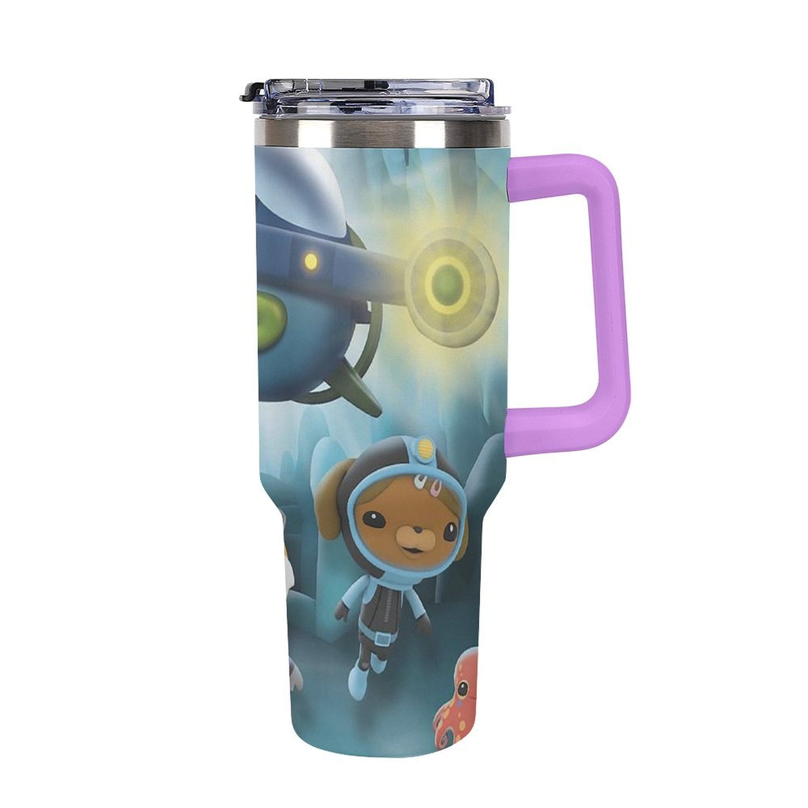 Octonauts 40 Oz Tumbler With Handle And Straw, Stainless Steel Vacuum ...