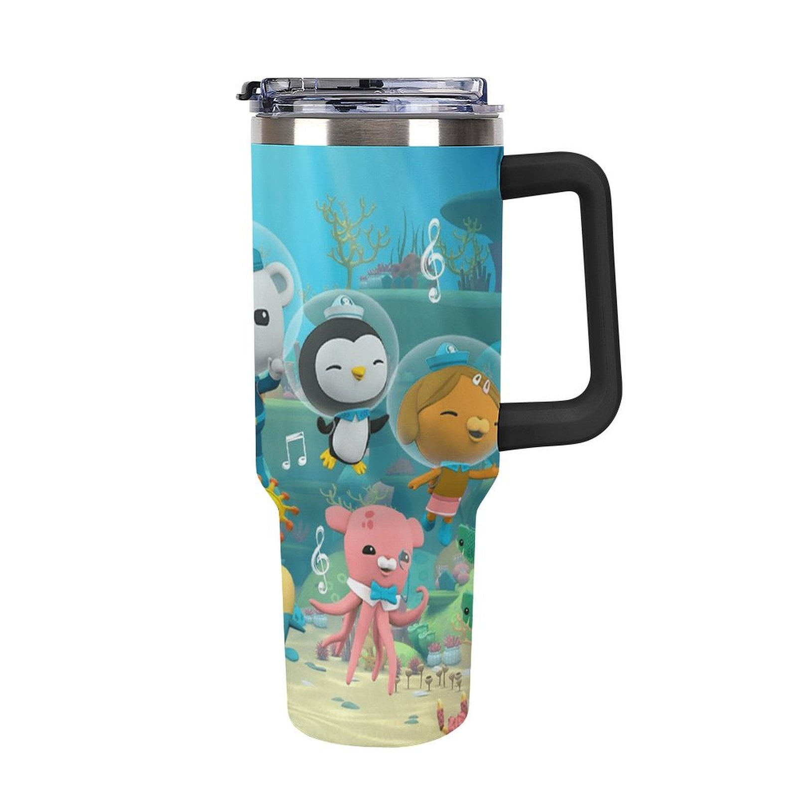Octonauts 40 Oz Tumbler With Handle And Straw, Stainless Steel Vacuum ...