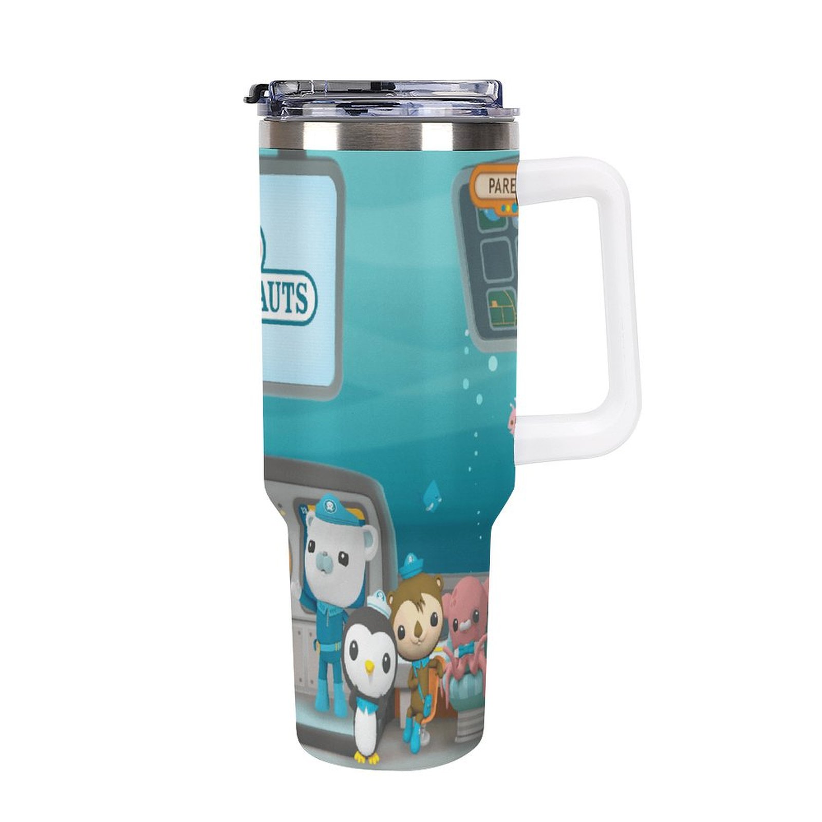 Octonauts 40 Oz Tumbler with Handle And Straw, Stainless Steel Double ...