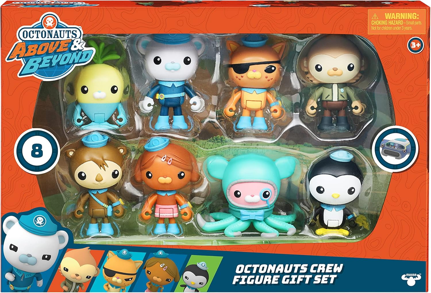 Octonauts Above & Beyond Octopod Playset 8 Pieces Deluxe Toy Vehicle ...