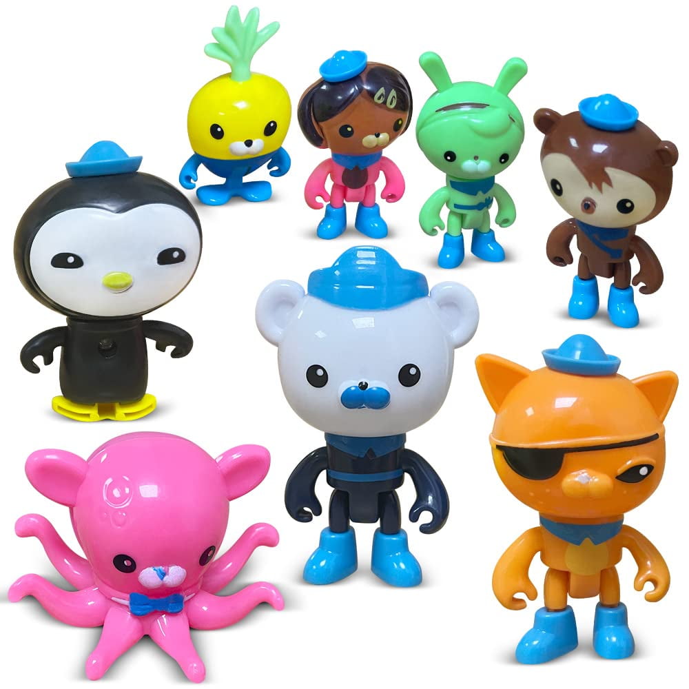 The Octonauts Action Figures Toy, 8 Pcs Cake Topper Figures Decorations ...