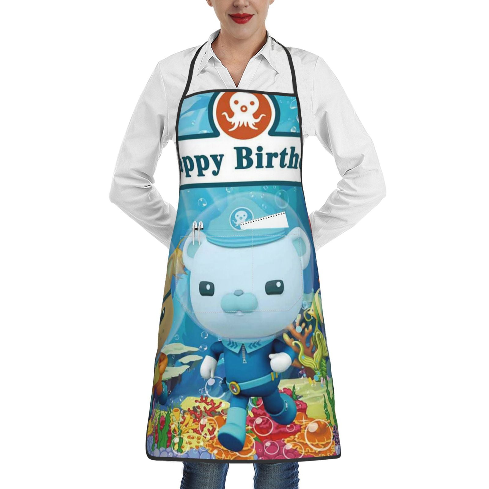 Octonauts Adjustable Bib Apron, Waterdrop Resistant Aprons With 2 ...