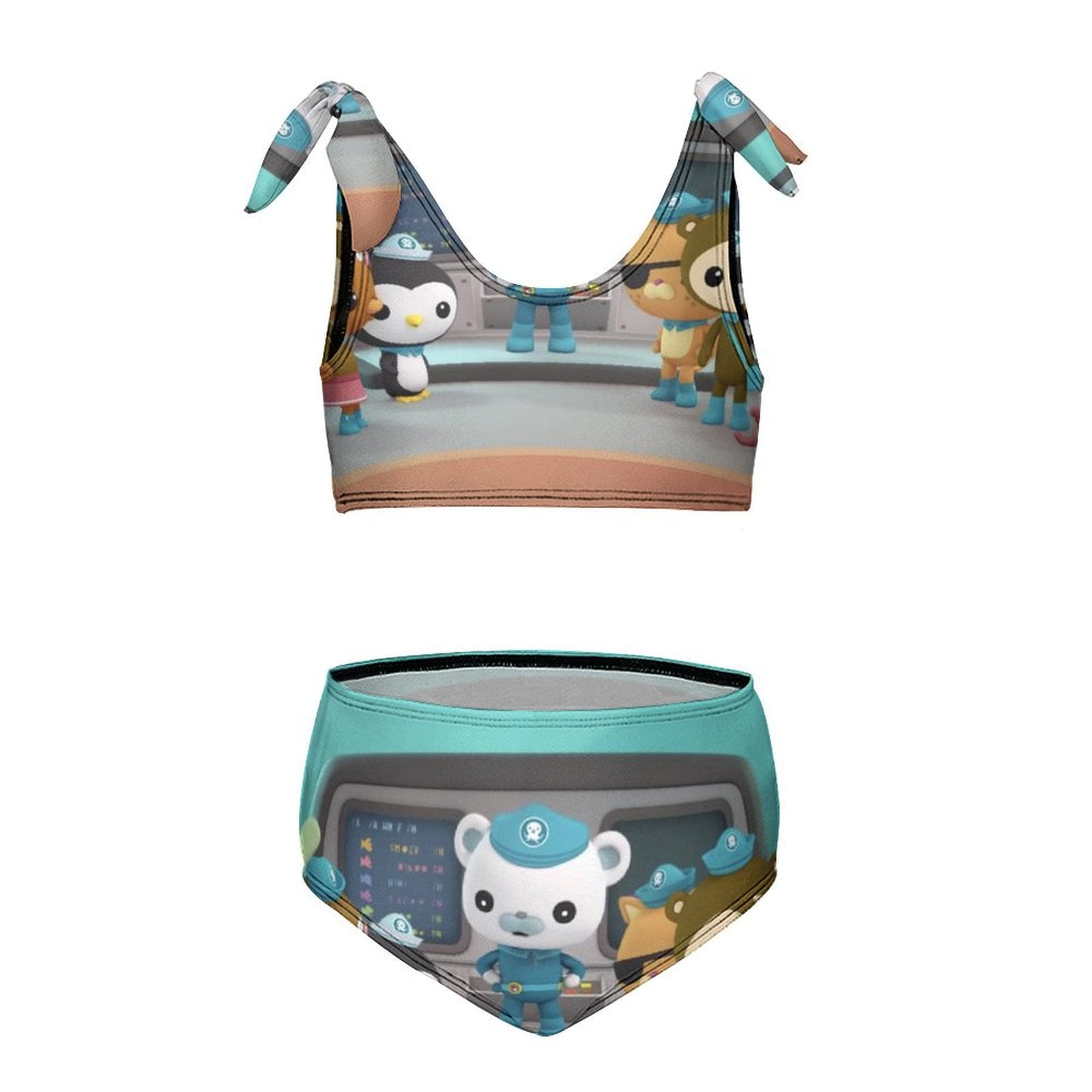 Octonauts Animated Girls Swimsuits Set 2pcs Summer Holiday Bathing Suit ...