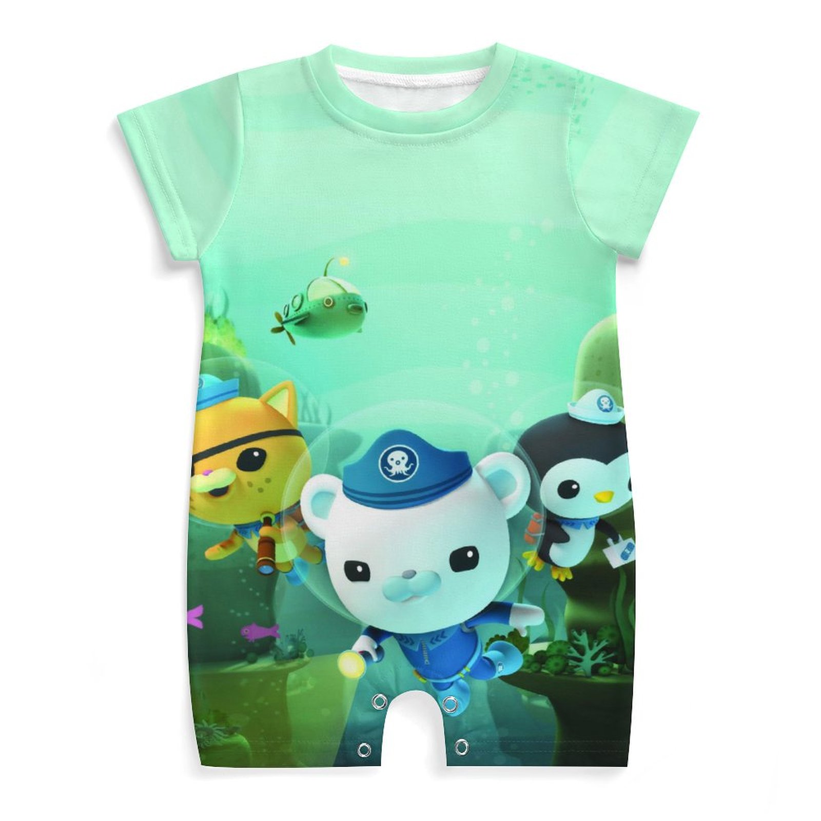 Octonauts Baby Boy Girl Short Sleeve Romper Clothing Set Print Cartoon ...