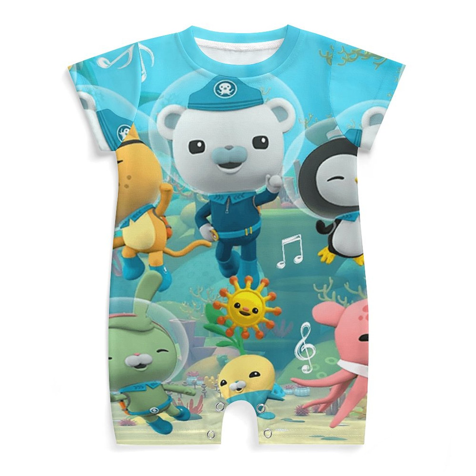 Octonauts Baby Boy Girl Short Sleeve Romper Clothing Set Print Cartoon ...