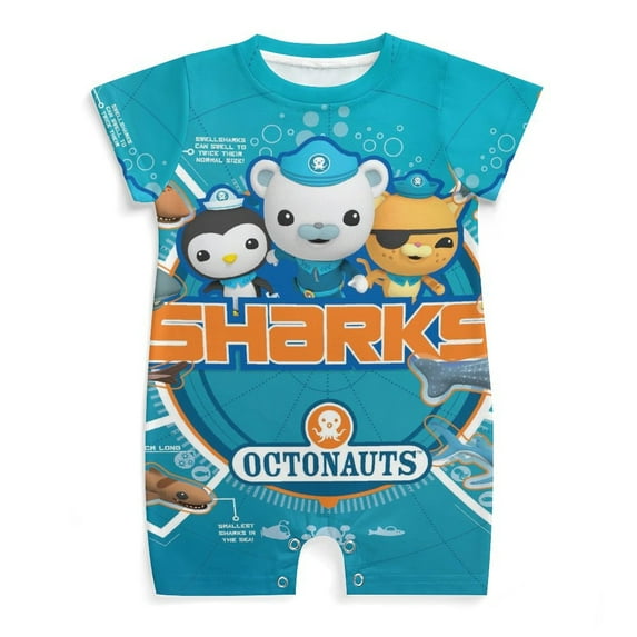 Octonauts Baby Boy Girl Short Sleeve Romper Clothing Set Print Cartoon ...