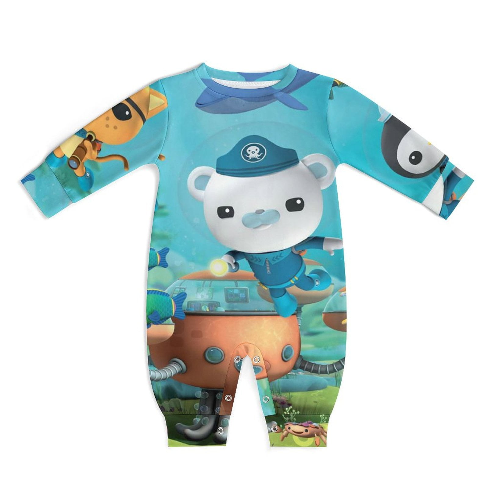Octonauts Baby Romper Jumpsuits, Long Sleeve Footless One-Piece Outfits ...