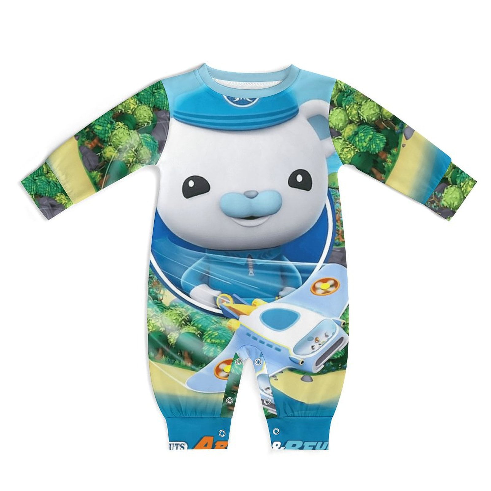 Octonauts Baby Romper Jumpsuits, Long Sleeve Footless One-Piece Outfits ...