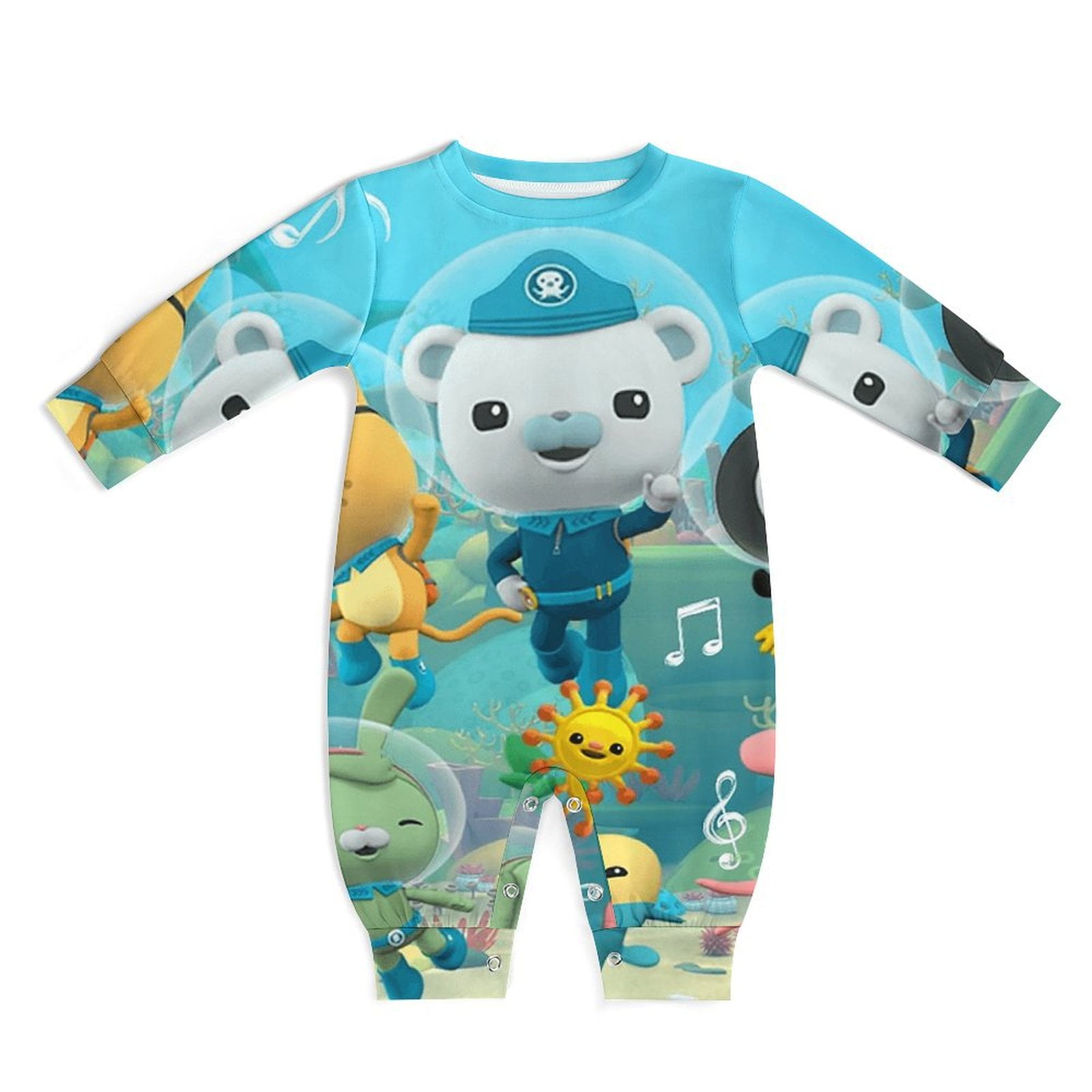 Octonauts Baby Romper Jumpsuits, Long Sleeve Footless One-Piece Outfits ...