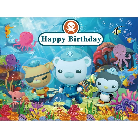 Octonauts Backdrop Banner Party Supplies Poster Movie Theme Background ...