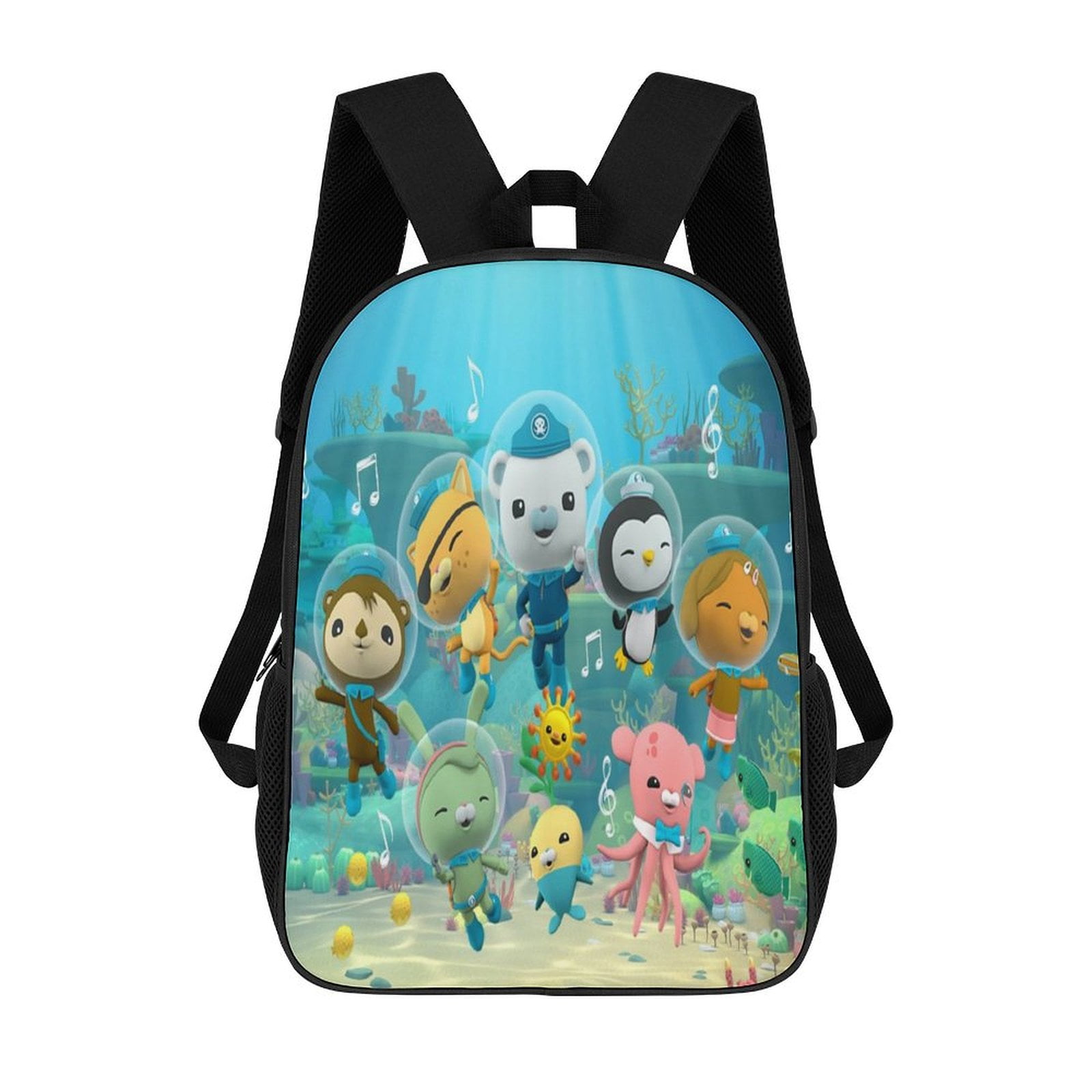 Octonau-t Backpack 17 Inch Lightweight Anime Print Design Backpack ...