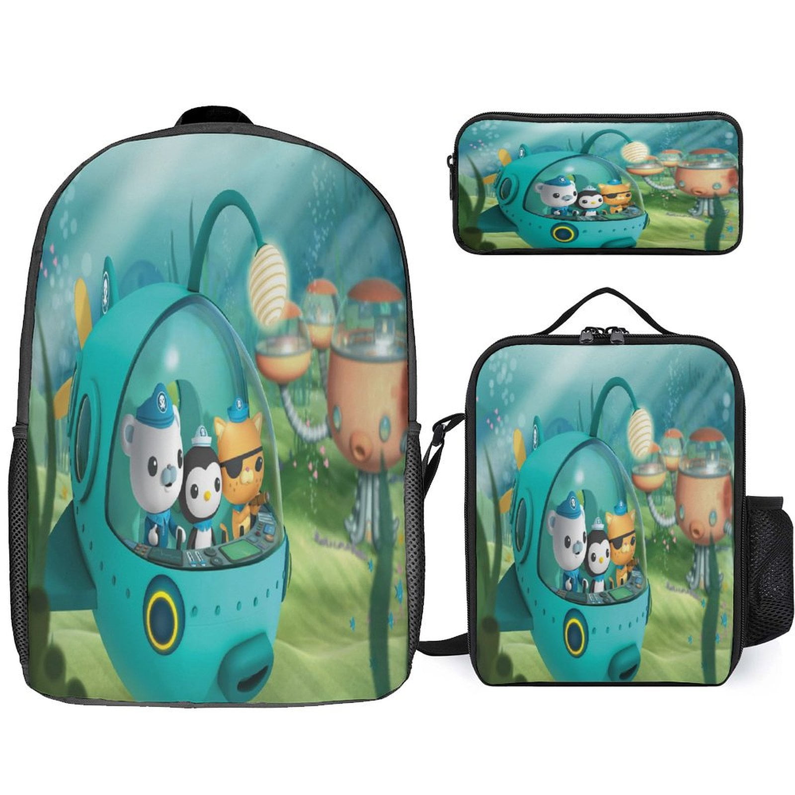 Octonau-t Backpack 3PCS Backpack Set Lunch Box and Pencil Case ...