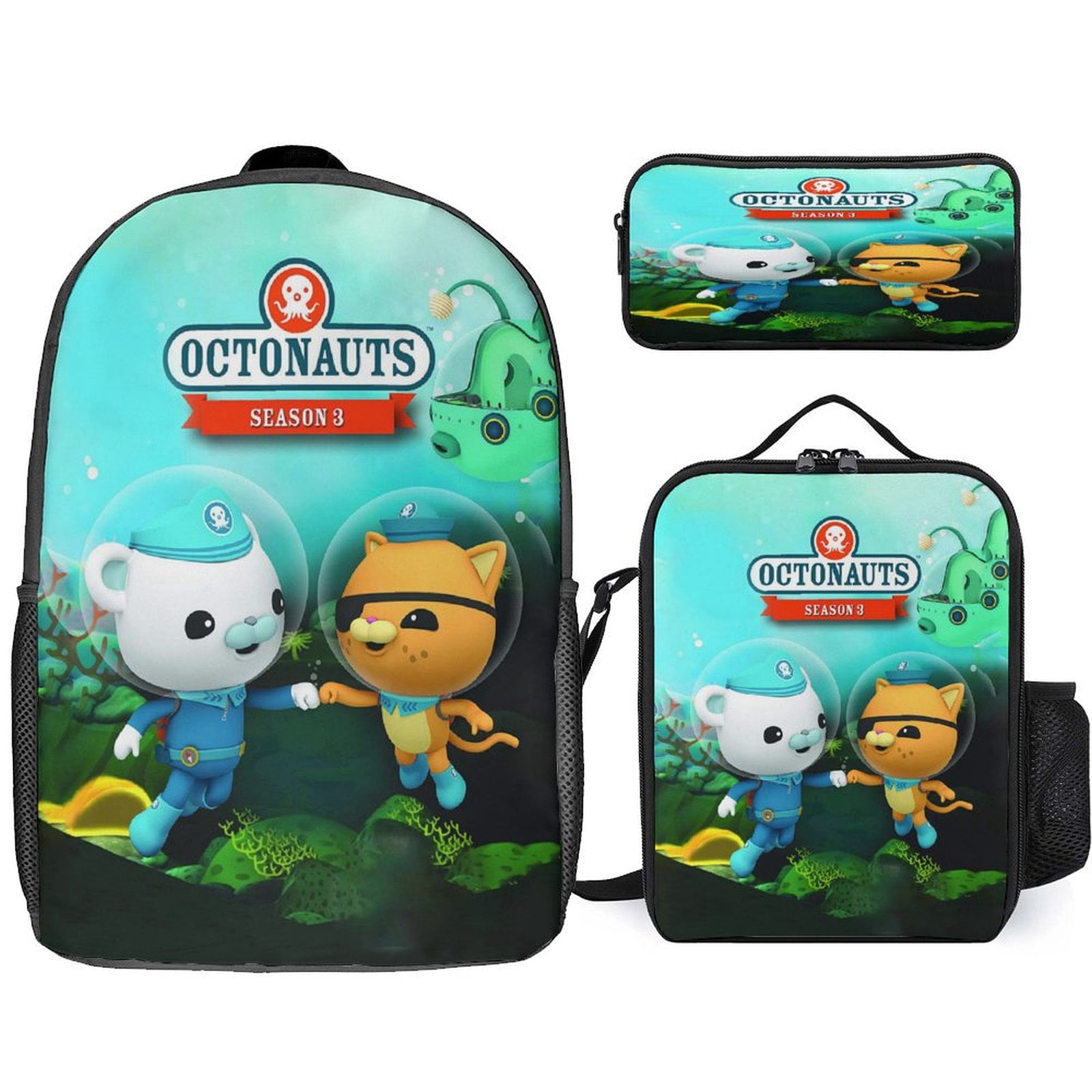 Octonau-t Backpack 3PCS Backpack Set Lunch Box and Pencil Case ...