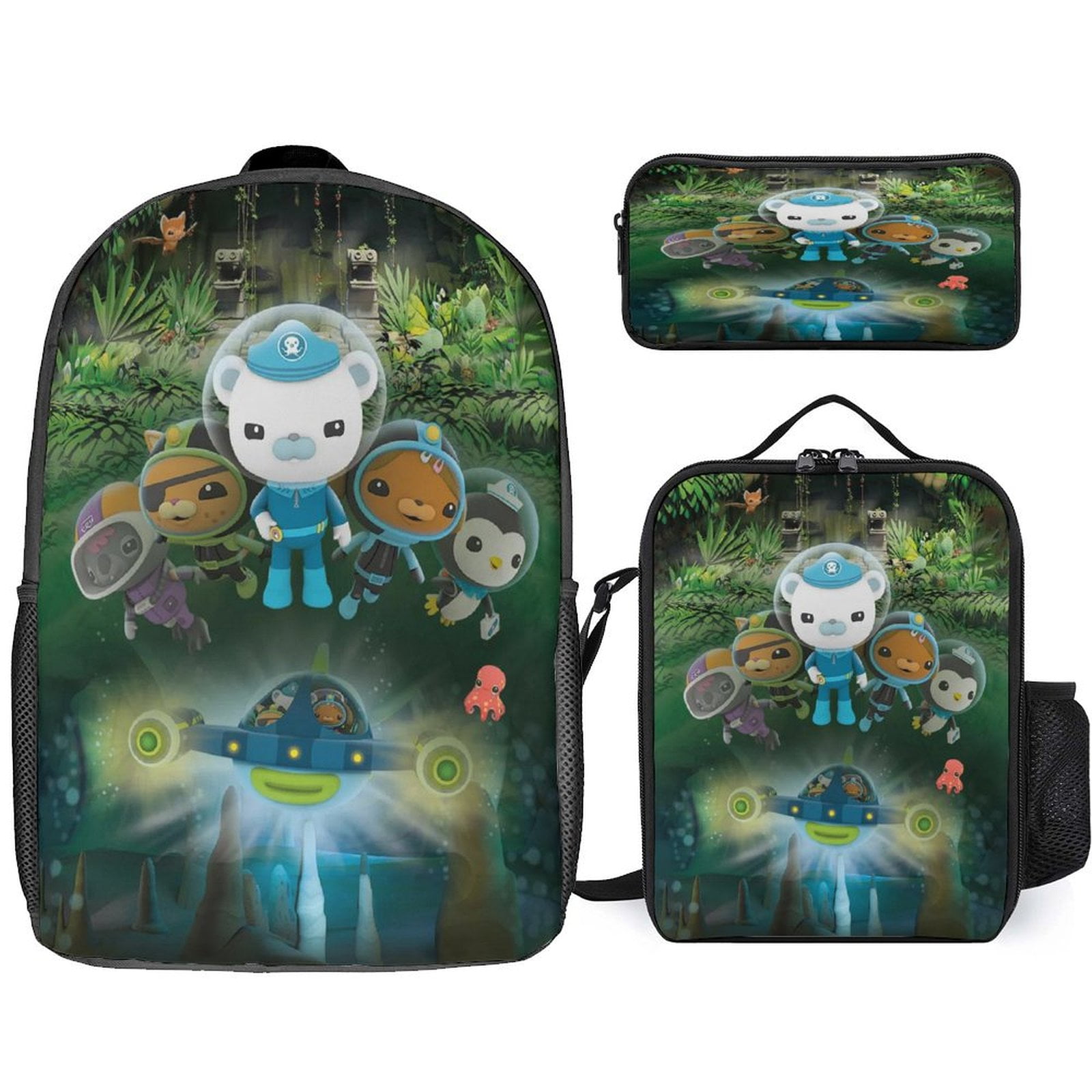 Octonau-t Backpack 3PCS Backpack Set Lunch Box and Pencil Case ...