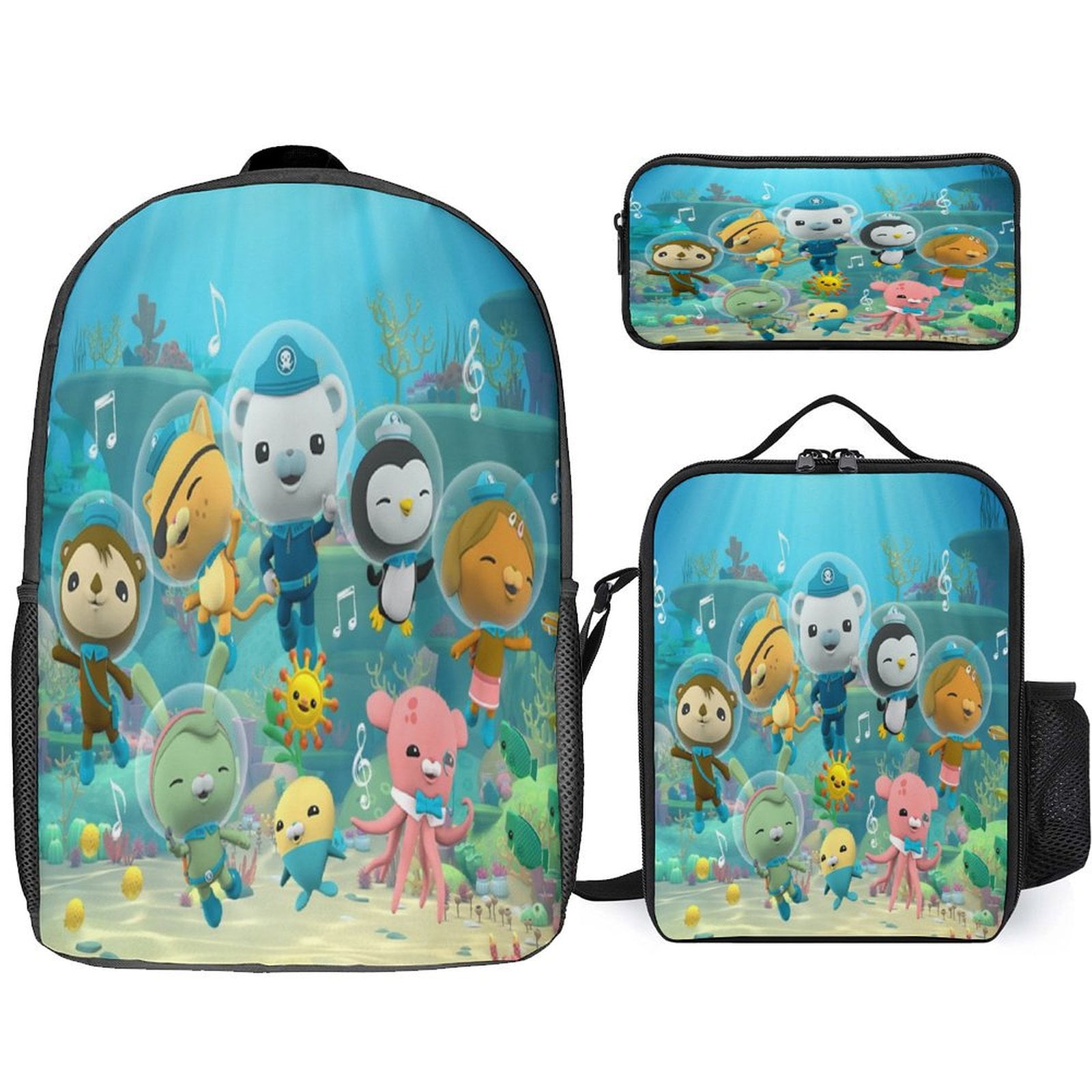 Octonau-t Backpack 3PCS Backpack Set Lunch Box and Pencil Case ...