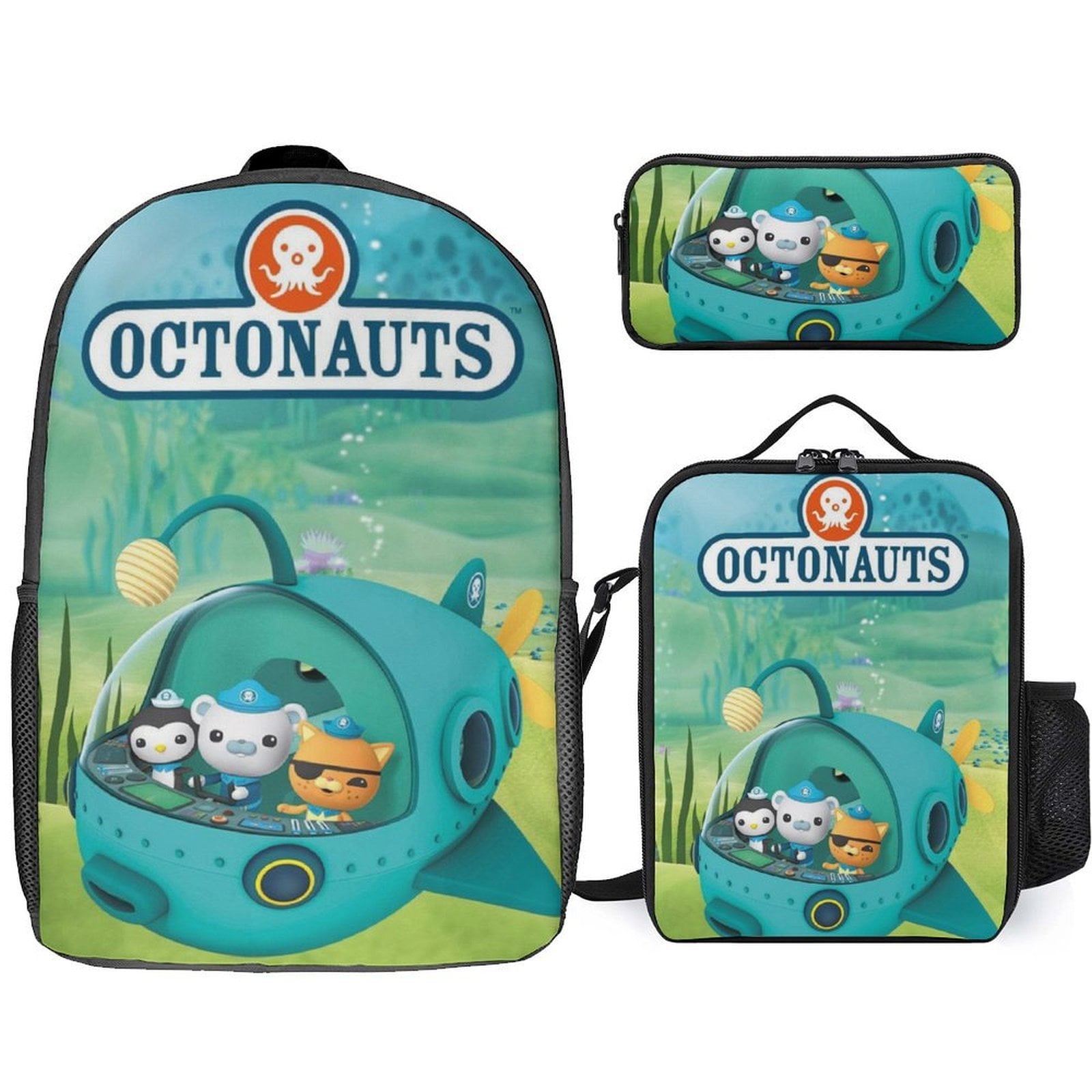 Octonauts Backpack 3PCS Backpack Set Lunch Box and Pencil Case ...
